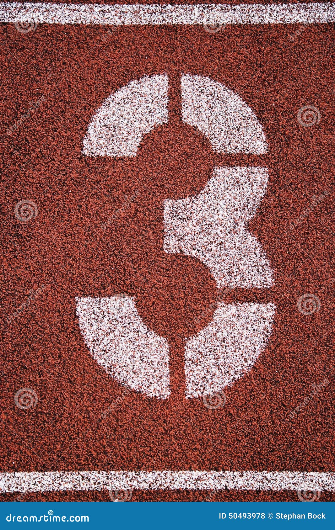Painted 3 on running track stock photo. Image of outdoors - 50493978