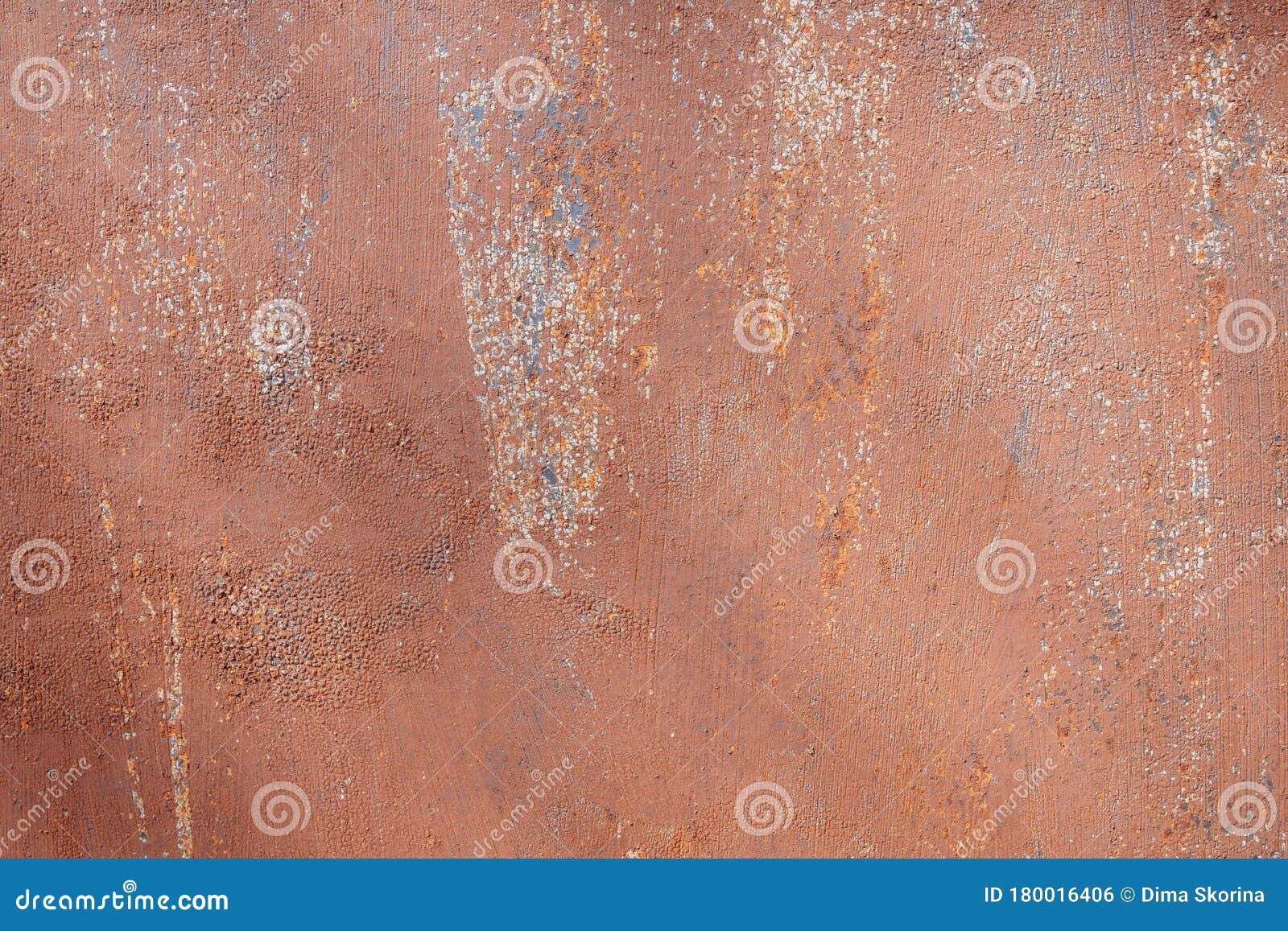 Painted Rusty Metal Surface for Background. Red Painted Metal with Rust ...