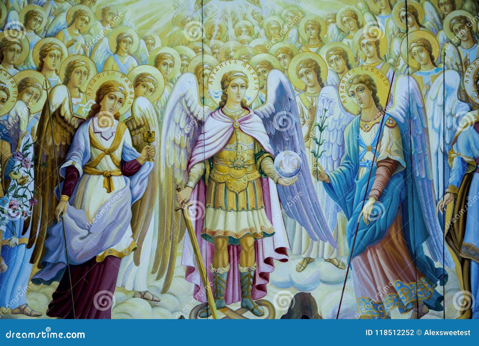 Painted saints editorial photography. Image of christ - 118512252