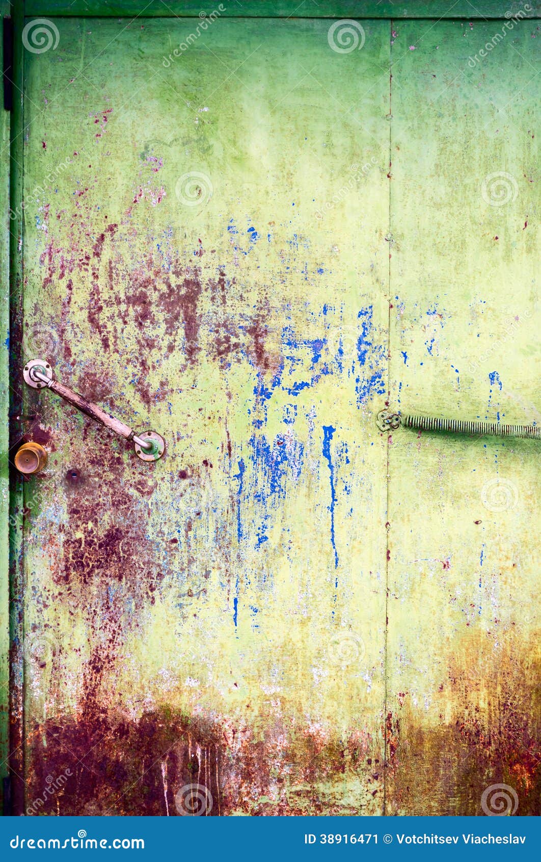 Painted and Scratched Metal Surface Stock Image - Image of obsolete ...