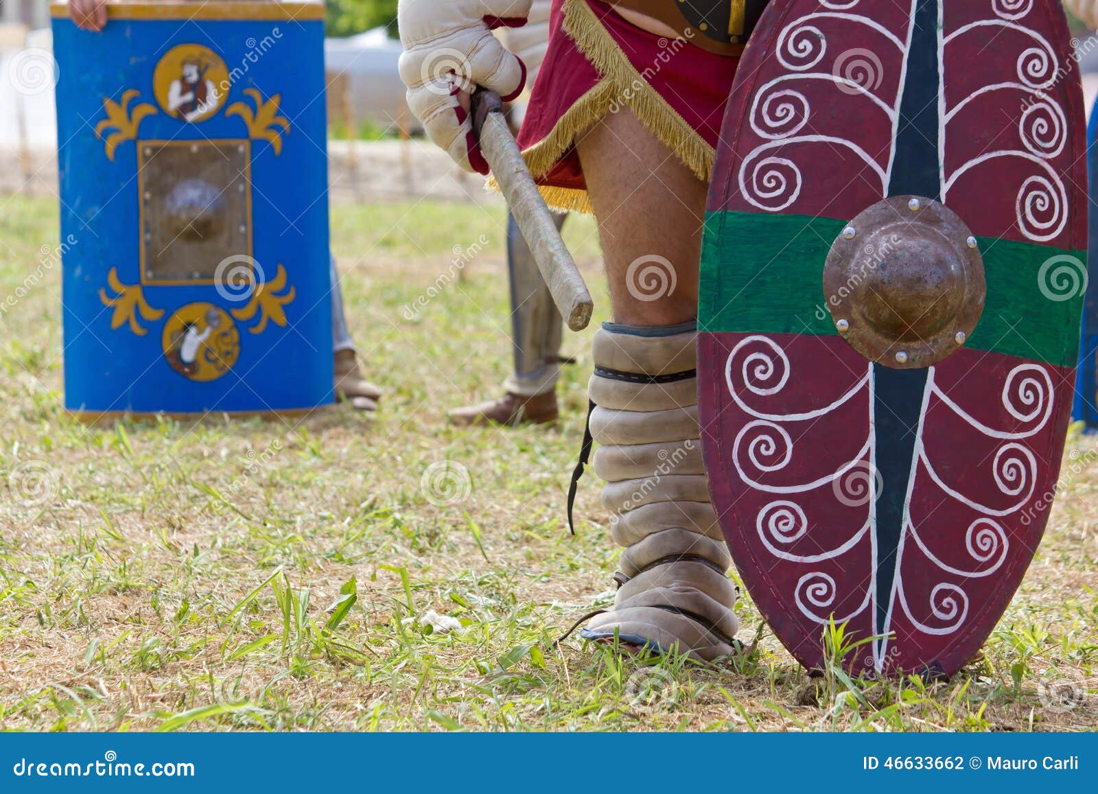 Painted Shields Carried by Gladiators Stock Photo - Image of history ...