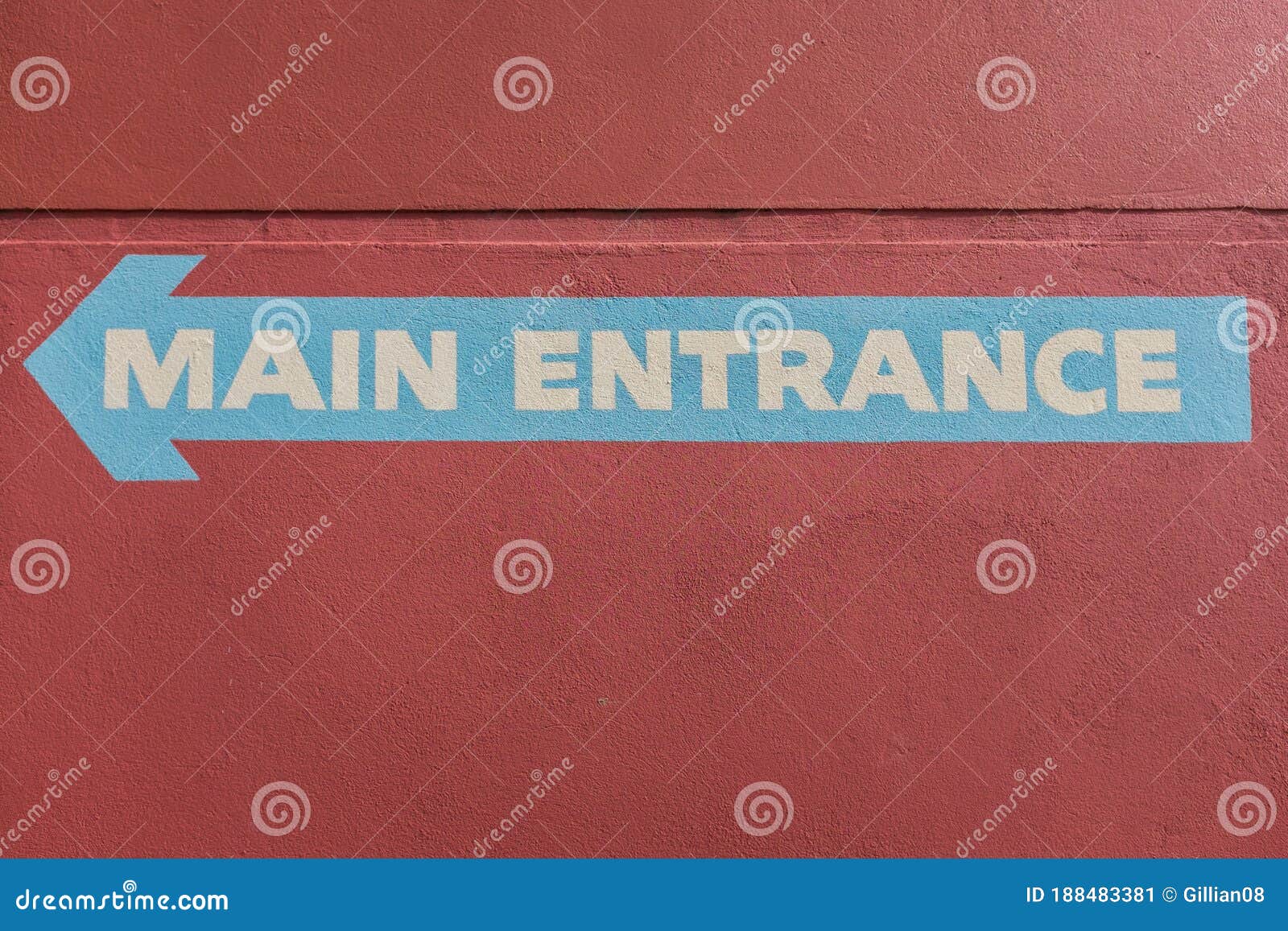 Painted Sign, Main Entrance Stock Image - Image of sign, main: 188483381