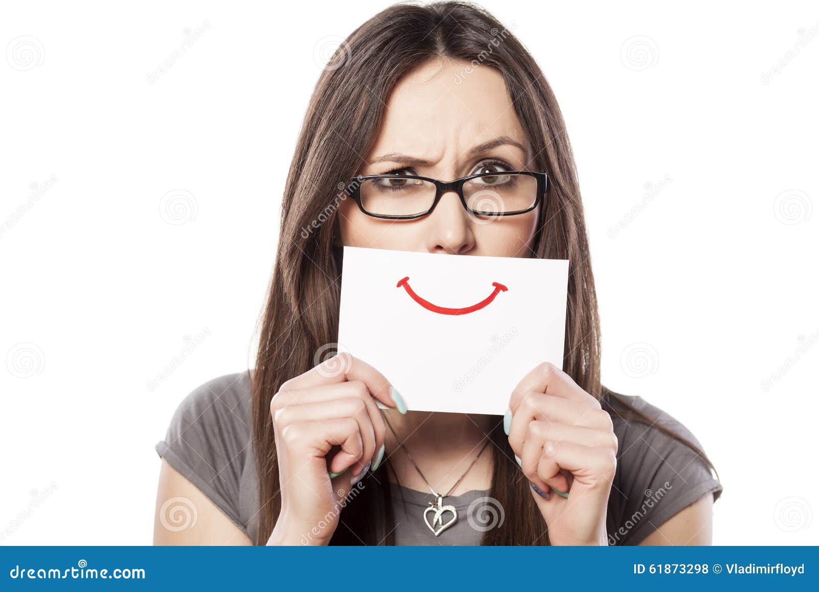 Painted smile stock photo. Image of beauty, emotion, sheet - 61873298