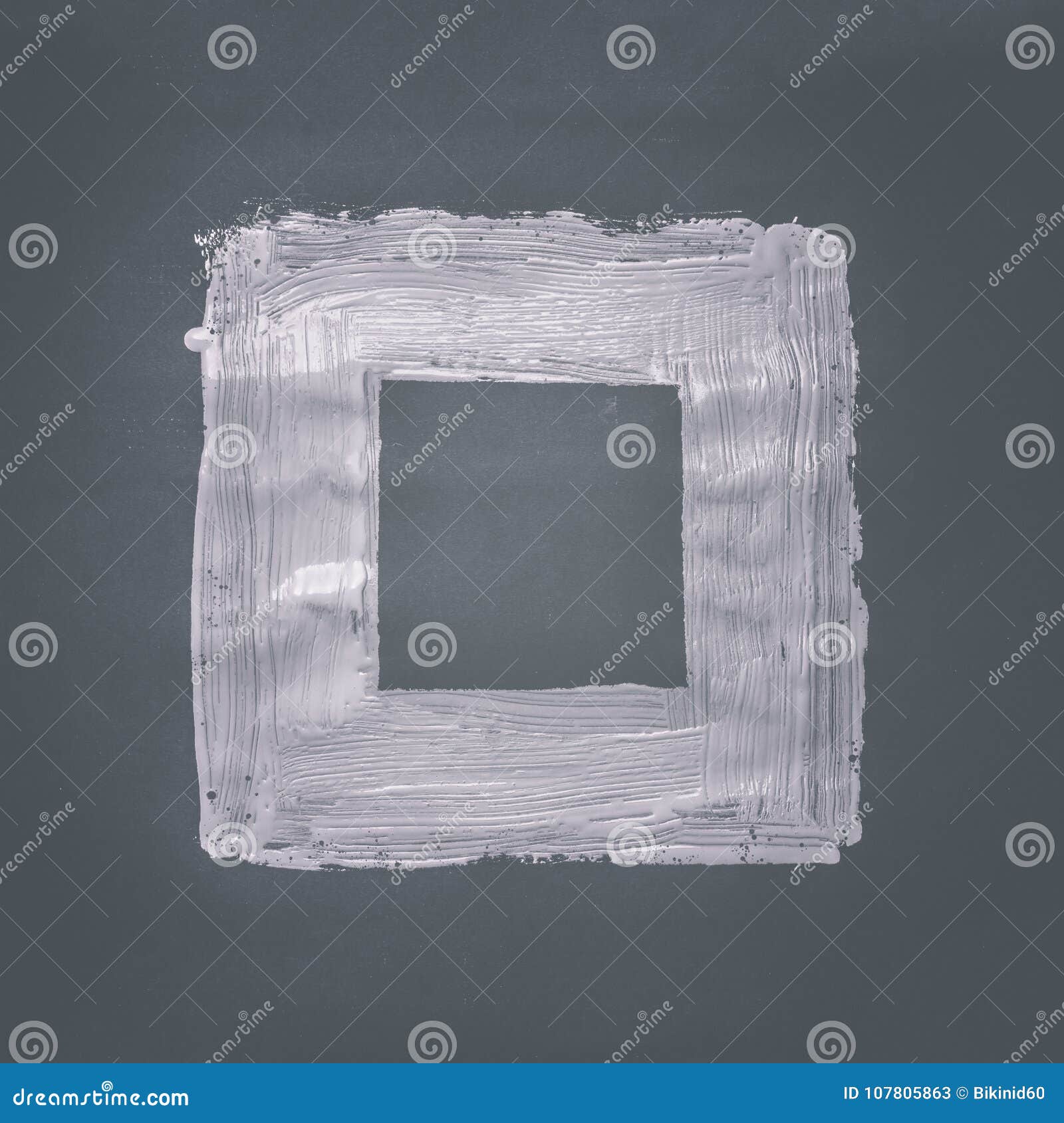 Painted square frame. stock image. Image of border, square - 107805863