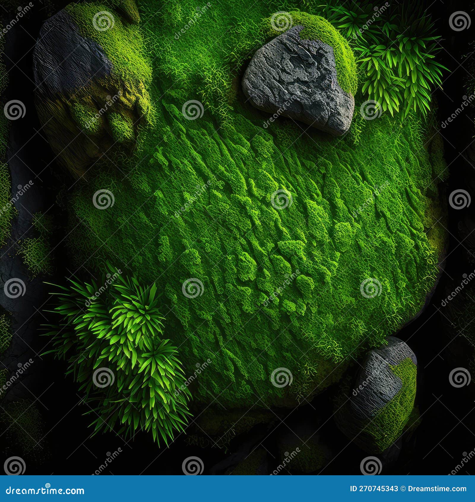 Painted Stabilized Moss Texture Background, Green Moss Wall for Modern ...