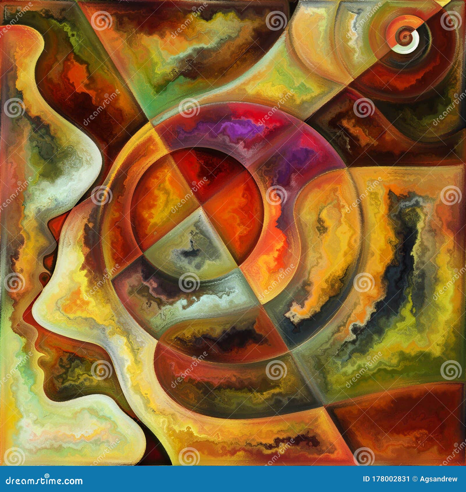 Inner Patterns stock illustration. Illustration of brain - 178002831