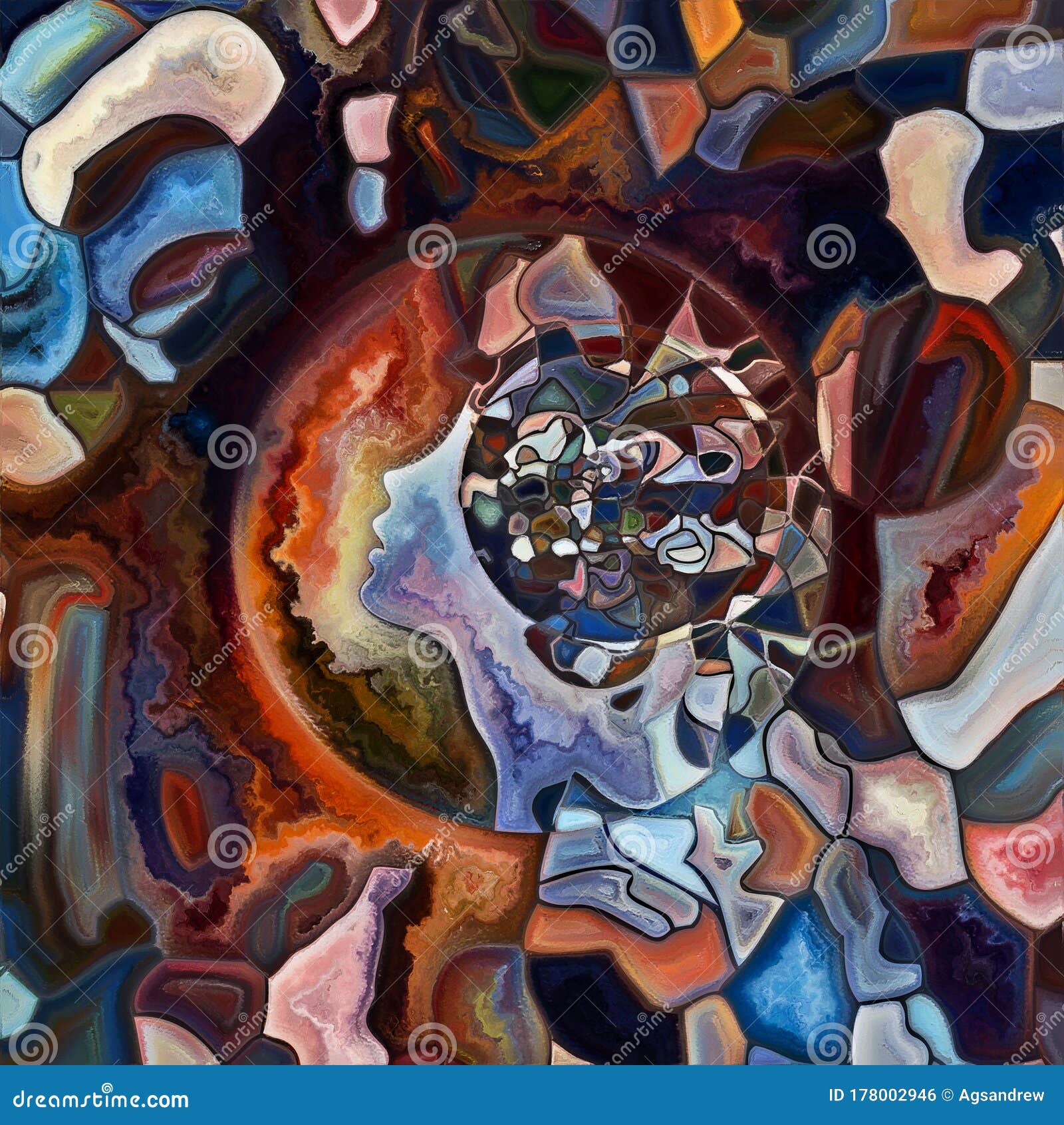 Inner Patterns stock illustration. Illustration of mental - 178002946