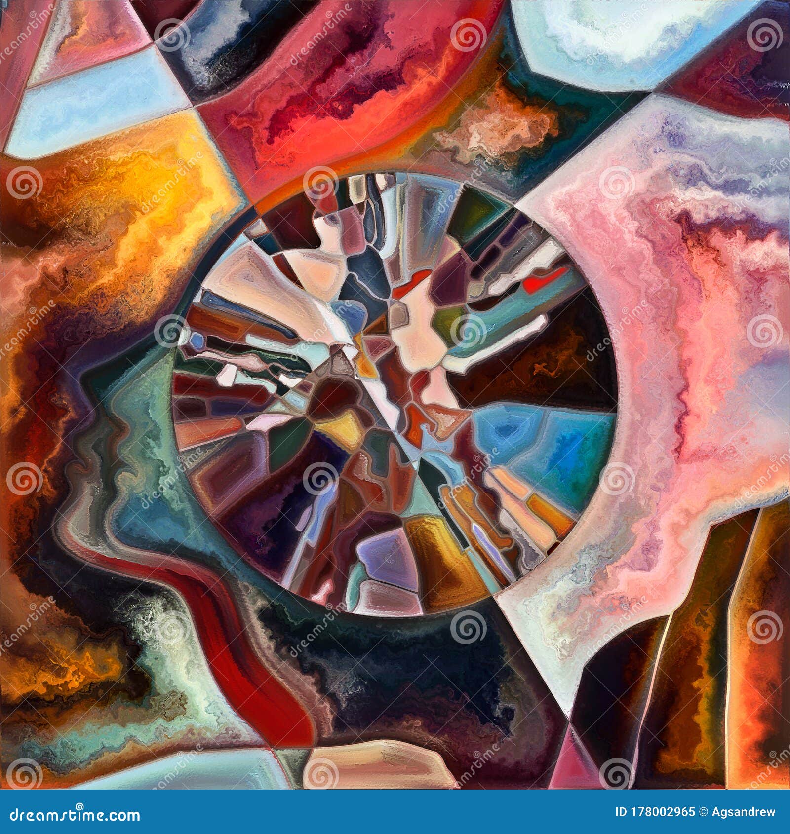 Inner Patterns stock illustration. Illustration of colored - 178002965