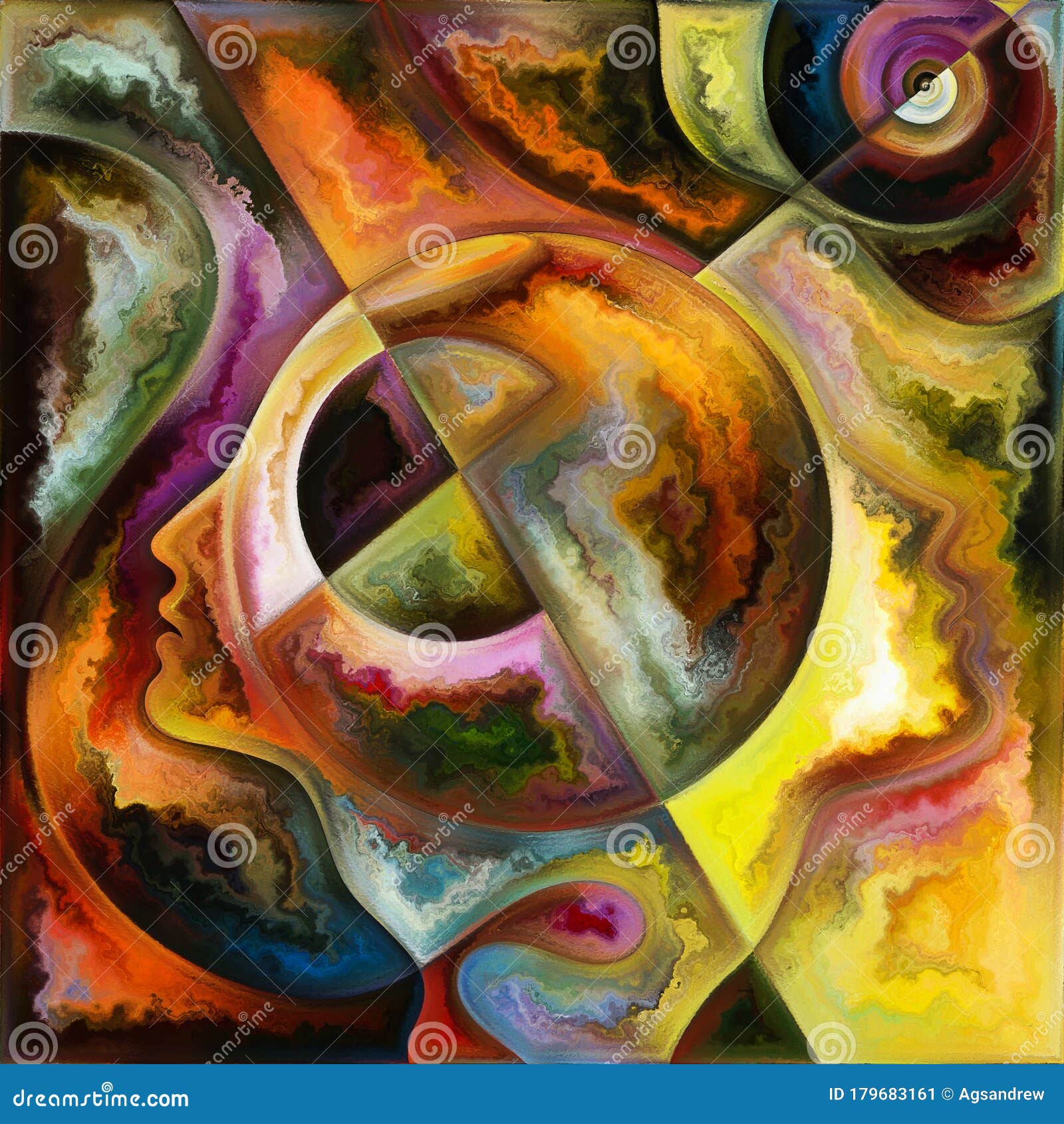 Inner Patterns stock illustration. Illustration of awareness - 179683161