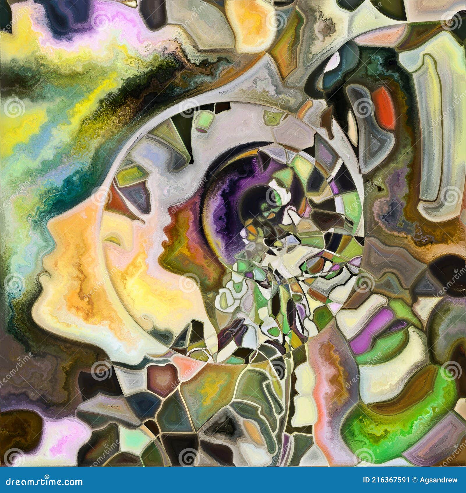 Inner Patterns stock illustration. Illustration of material - 216367591