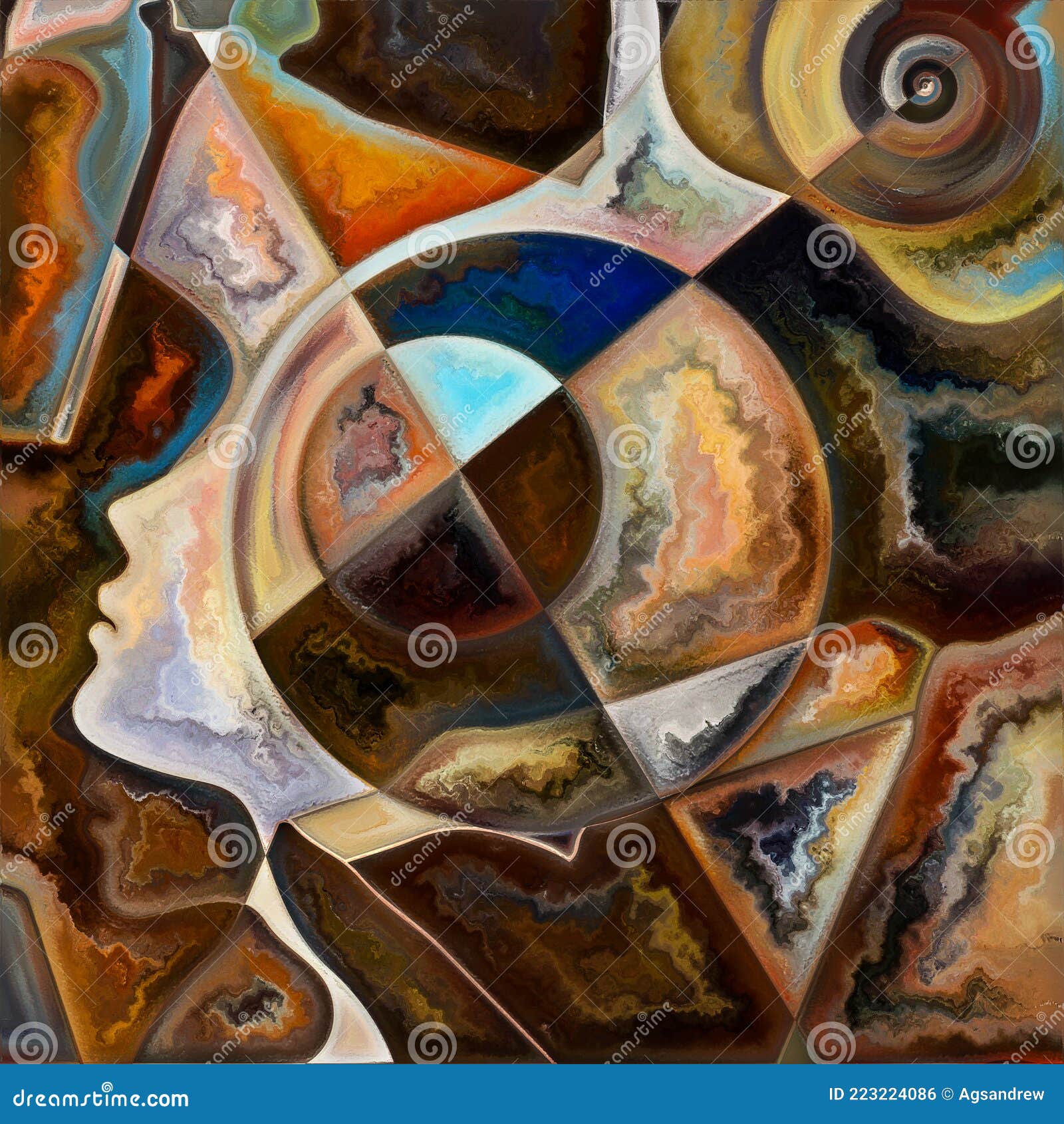 Inner Patterns stock illustration. Illustration of design - 223224086