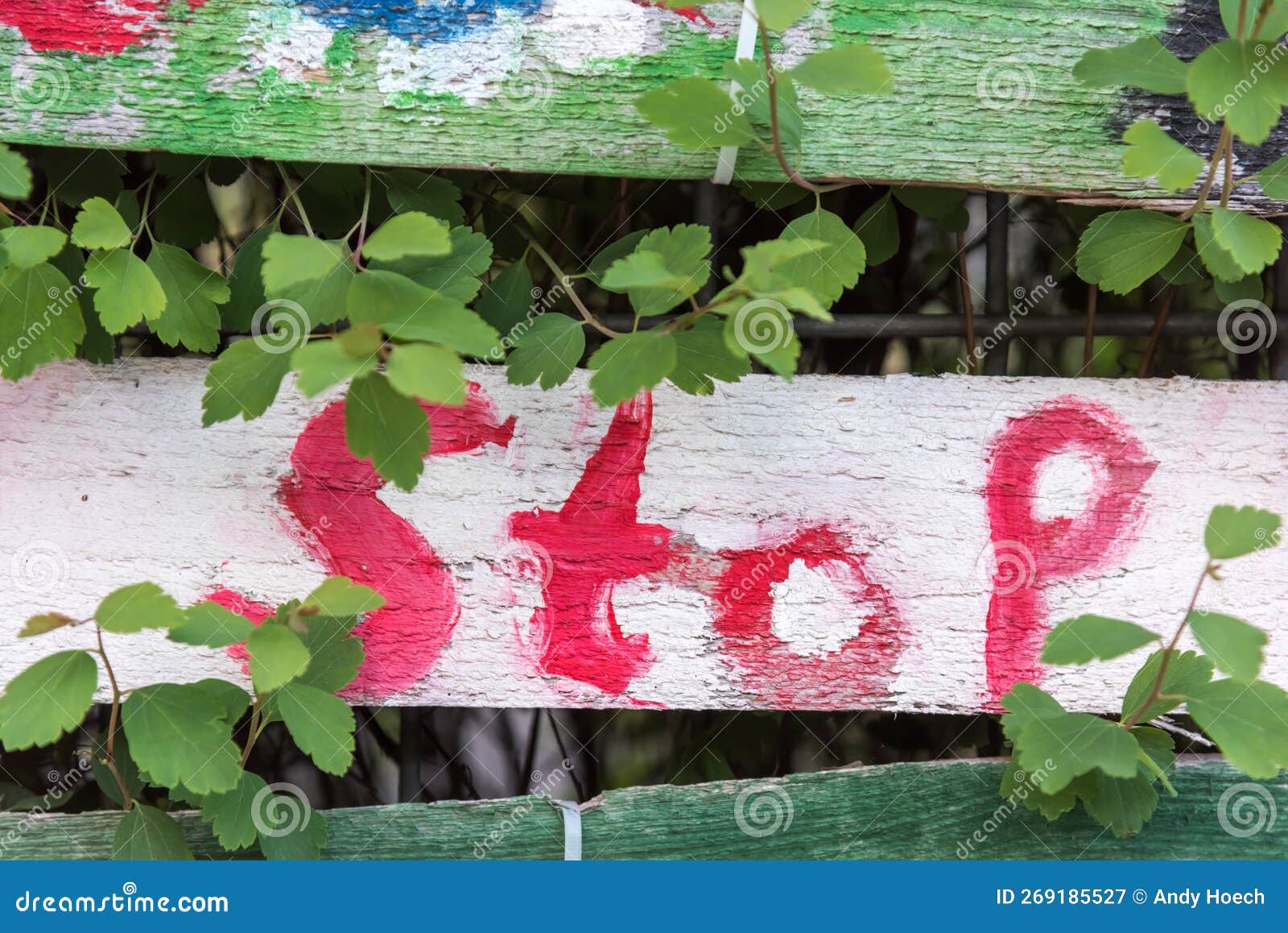 Painted Stop Sign At Entrance To Alcatraz Island In San Francisco ...