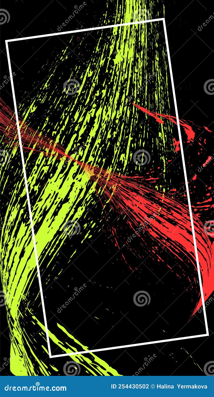 Painted Strokes, Waves. Abstract Cover, Vector. Stock Vector ...