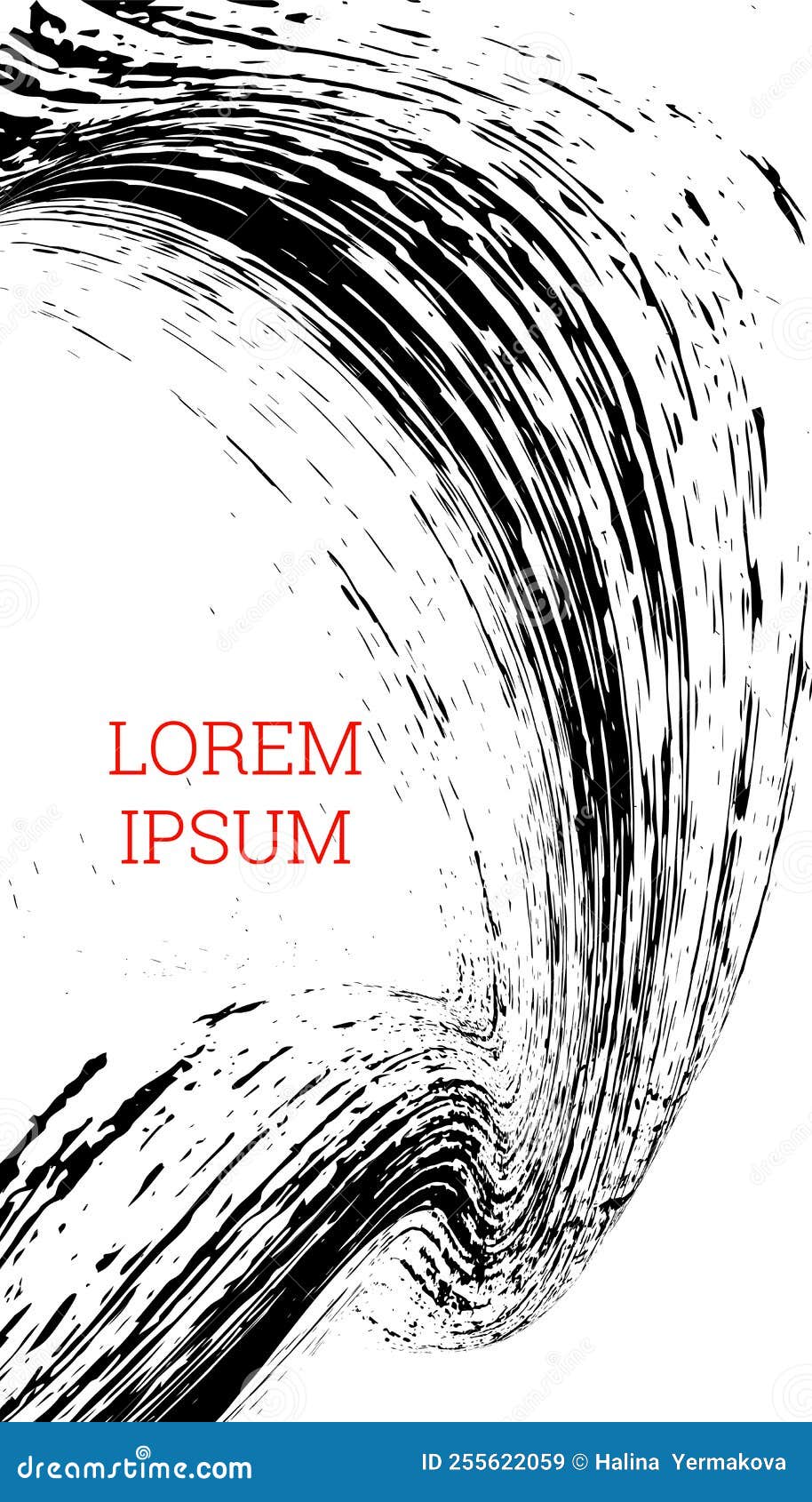 Painted Strokes, Waves. Abstract Cover, Vector. Stock Vector ...