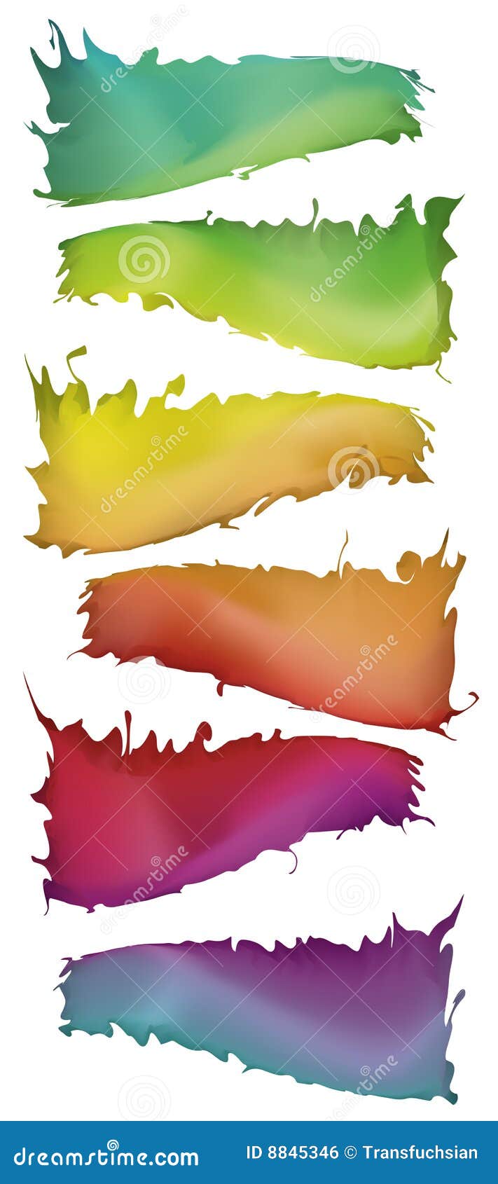 Painted Style Spectrum Shapes Stock Vector - Illustration of vector ...