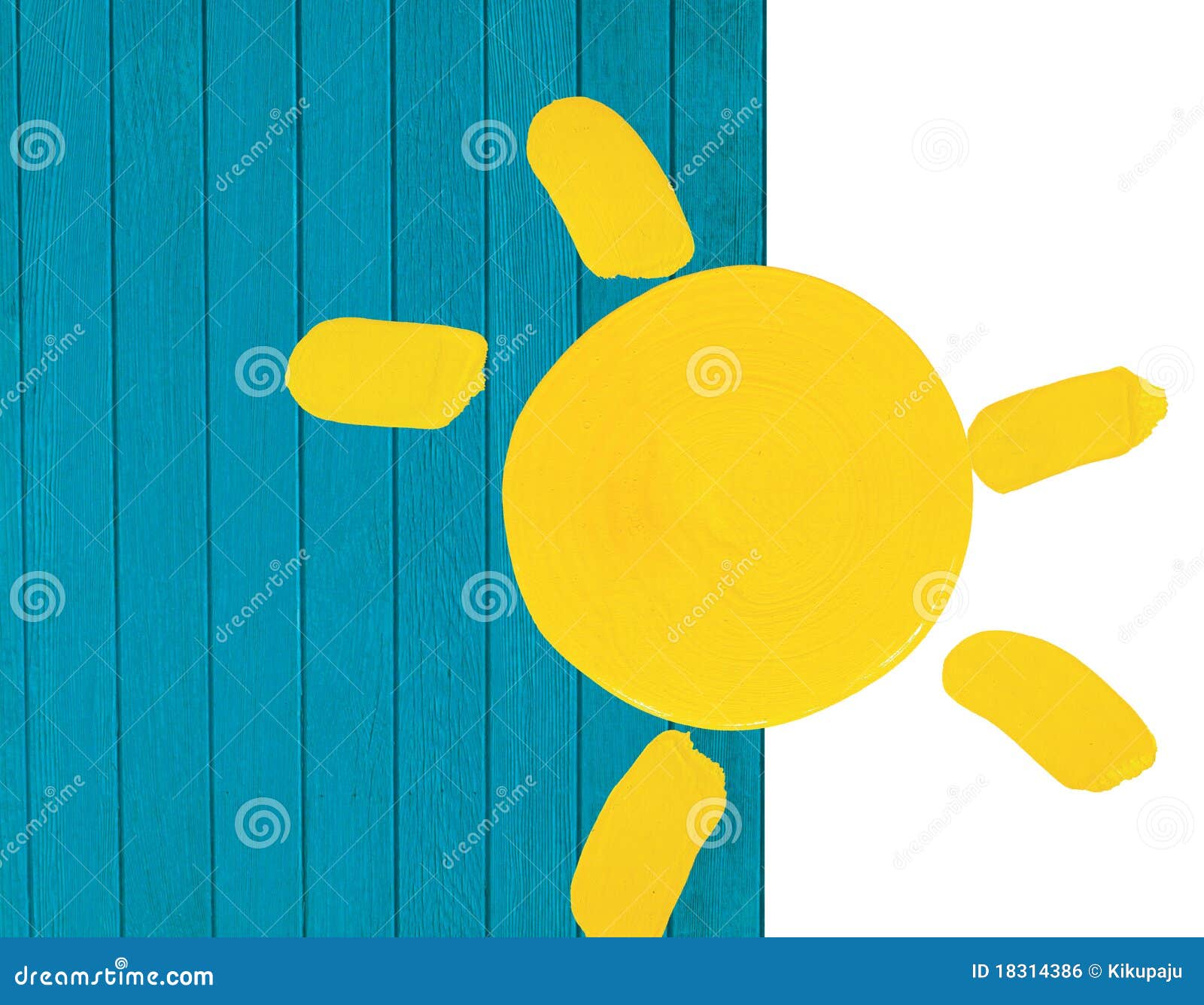 Painted sun stock photo. Image of blue, yellow, scaffolding - 18314386