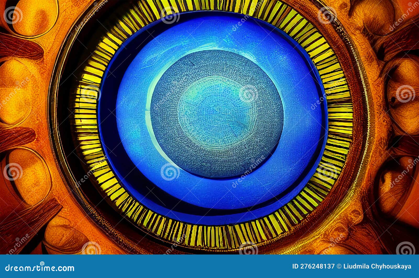 A Painted Symbol of the Sun. an Ancient Drawing of the Sun. Generated ...