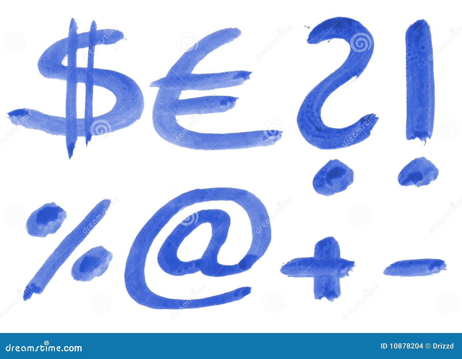Painted symbols stock illustration. Illustration of blue - 10878204