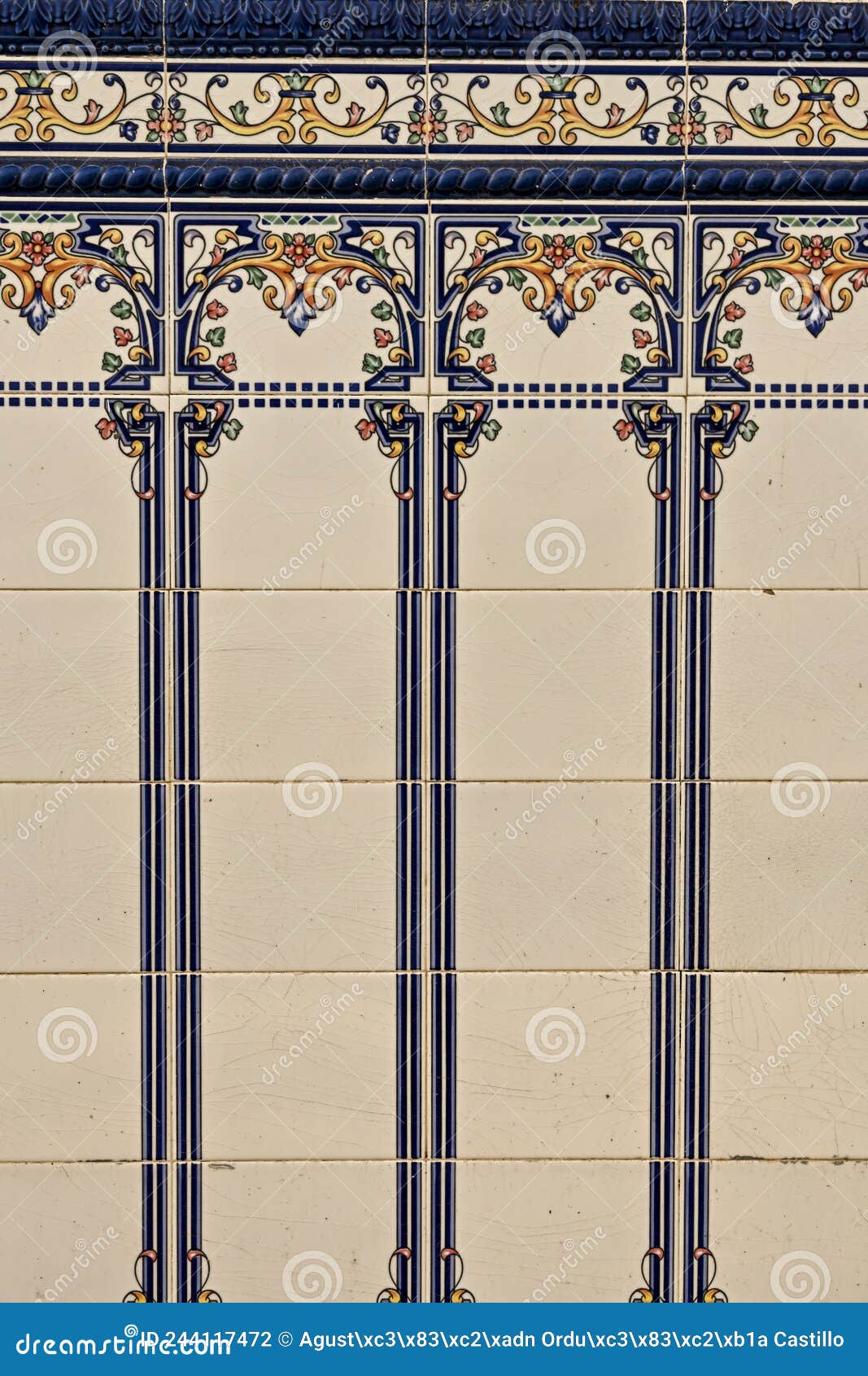 Painted Tile Wall Textures Background. Stock Photo - Image of texture ...