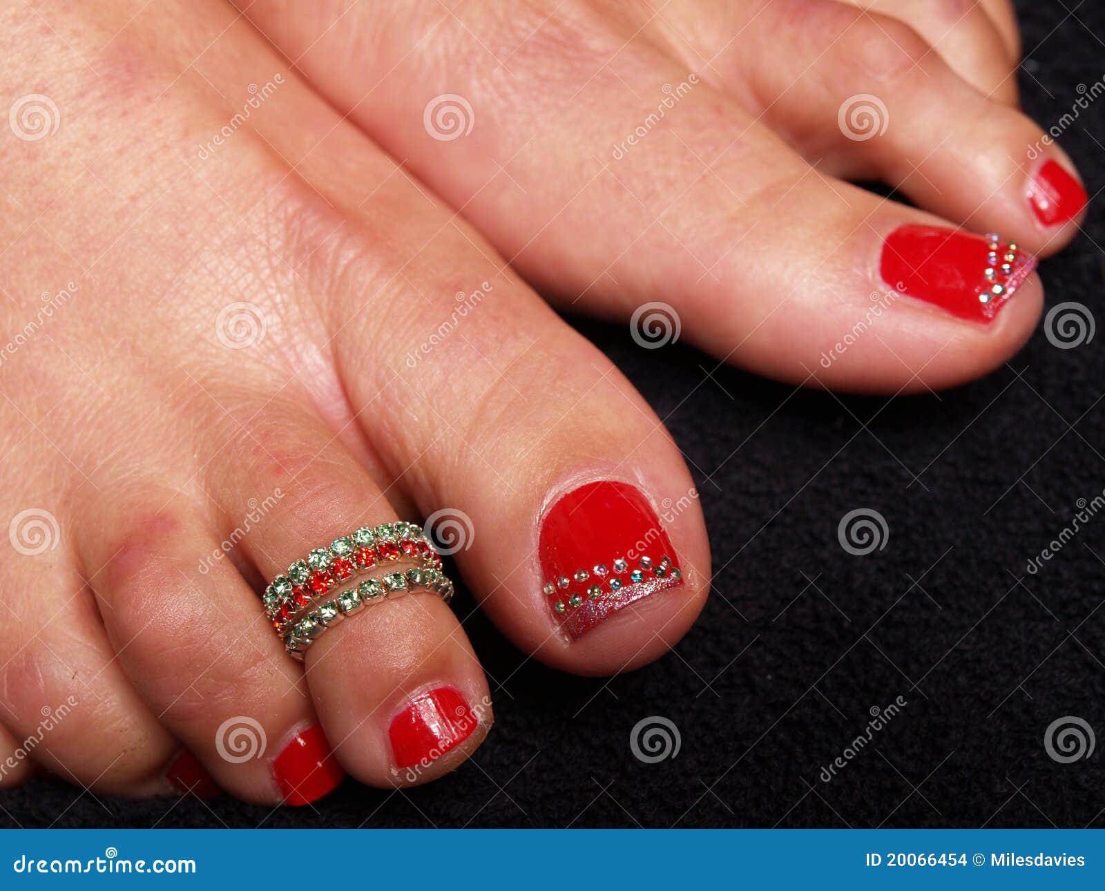 Painted Toe Nails stock photo. Image of nail, nails, cosmetics - 20066454