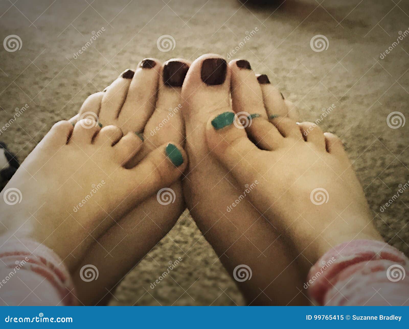 Painted toes stock image. Image of toes, pedicures, painted - 99765415