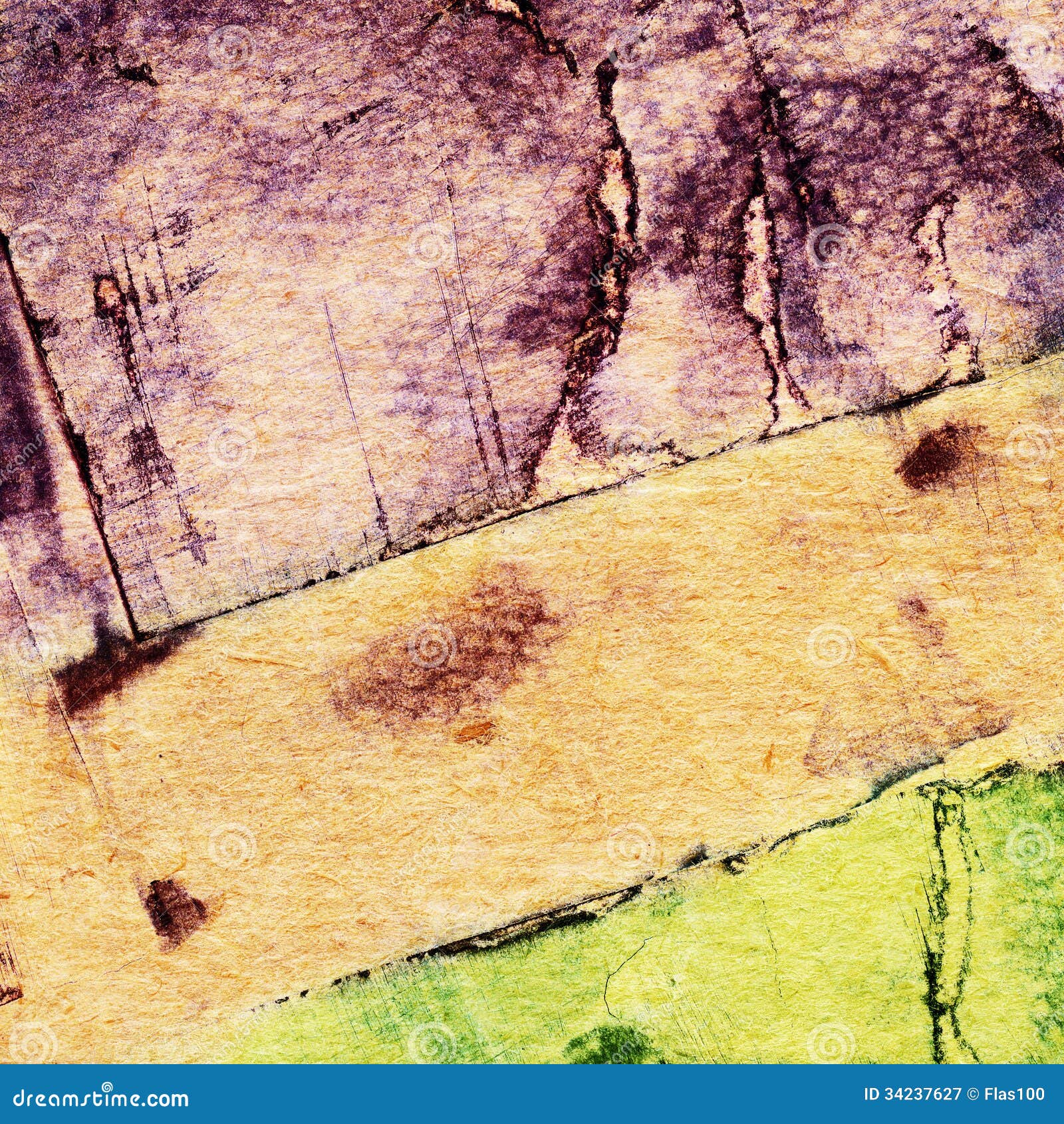 Painted, Torn, Scratched Collage Paper Texture Stock Illustration ...