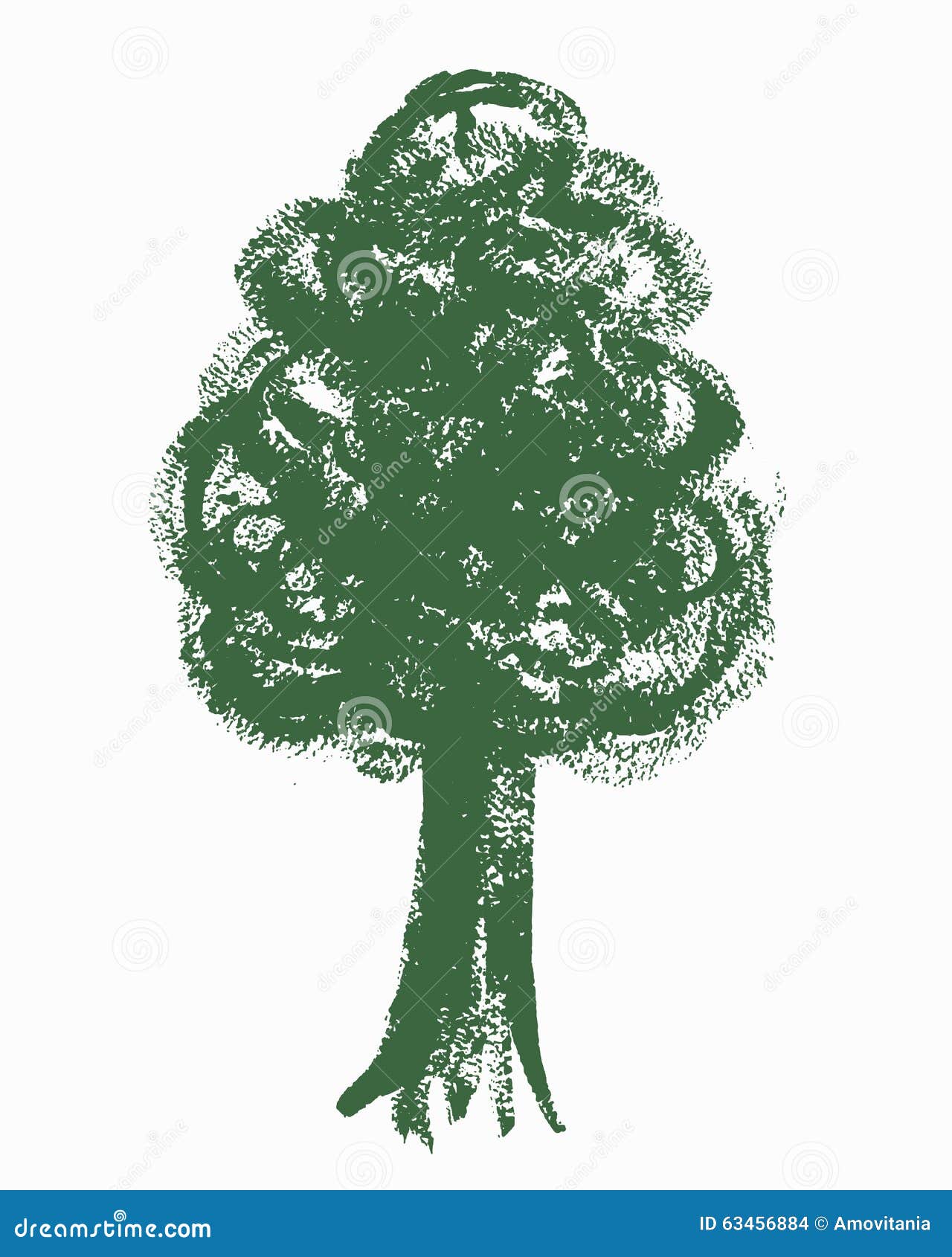 Painted Tree Texture stock vector. Illustration of botany - 63456884