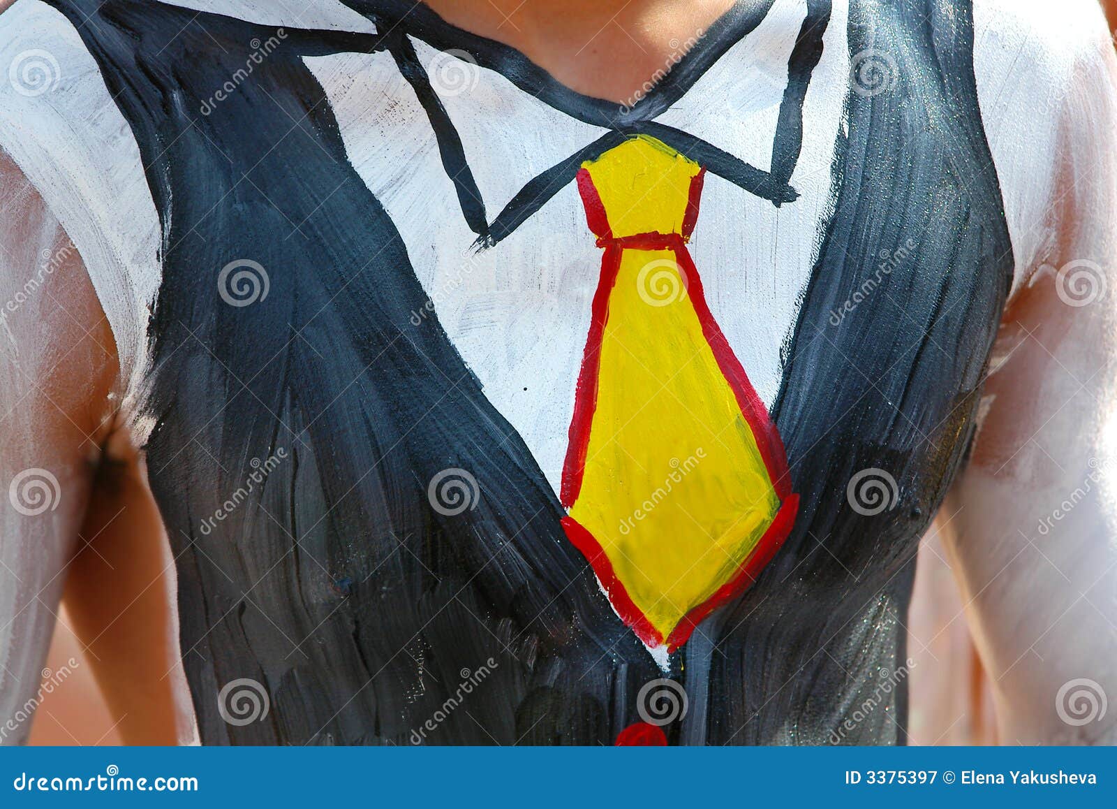 Painted tuxedo stock image. Image of fashionable, body - 3375397
