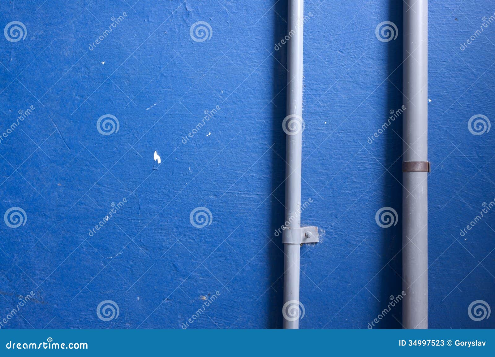 Painted Wall with Electric Wiring Stock Image - Image of design, board ...