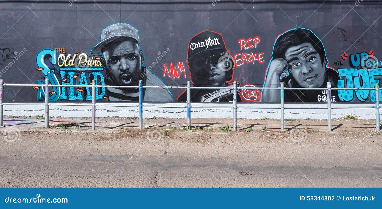 Painted Wall Mural editorial photography. Image of prince - 58344802