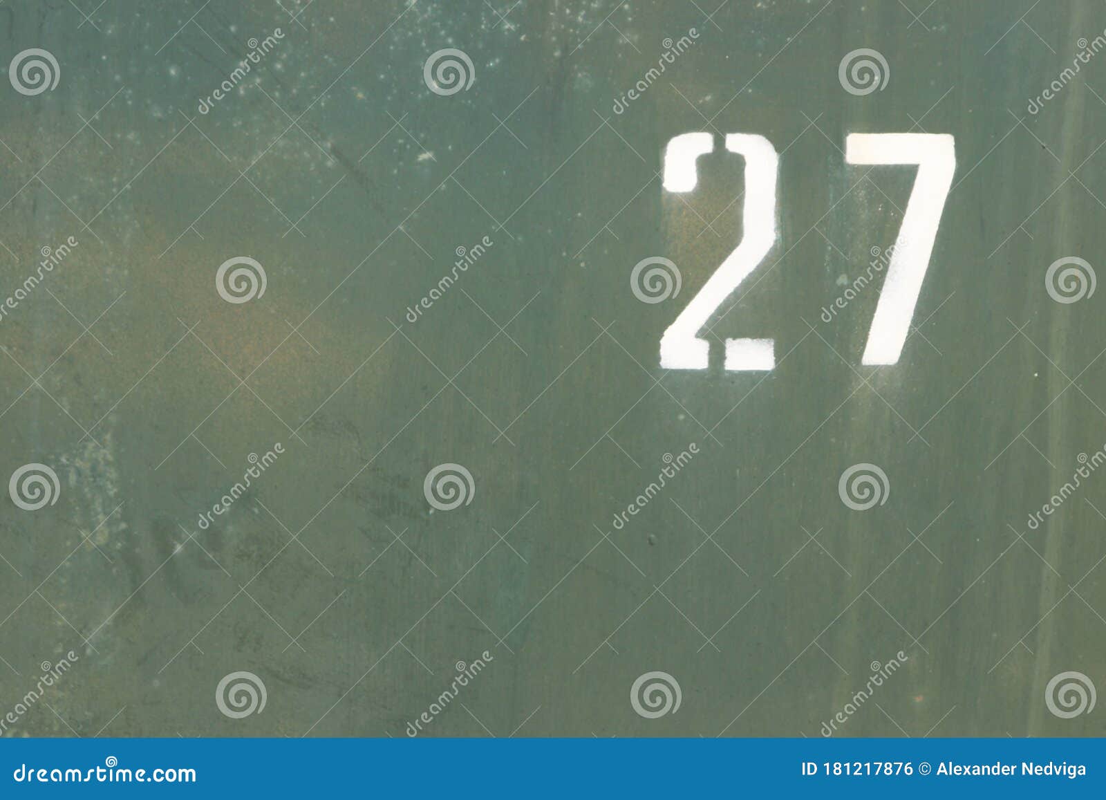 Painted Wall Texture. Number 27 Stock Photo - Image of weathered ...