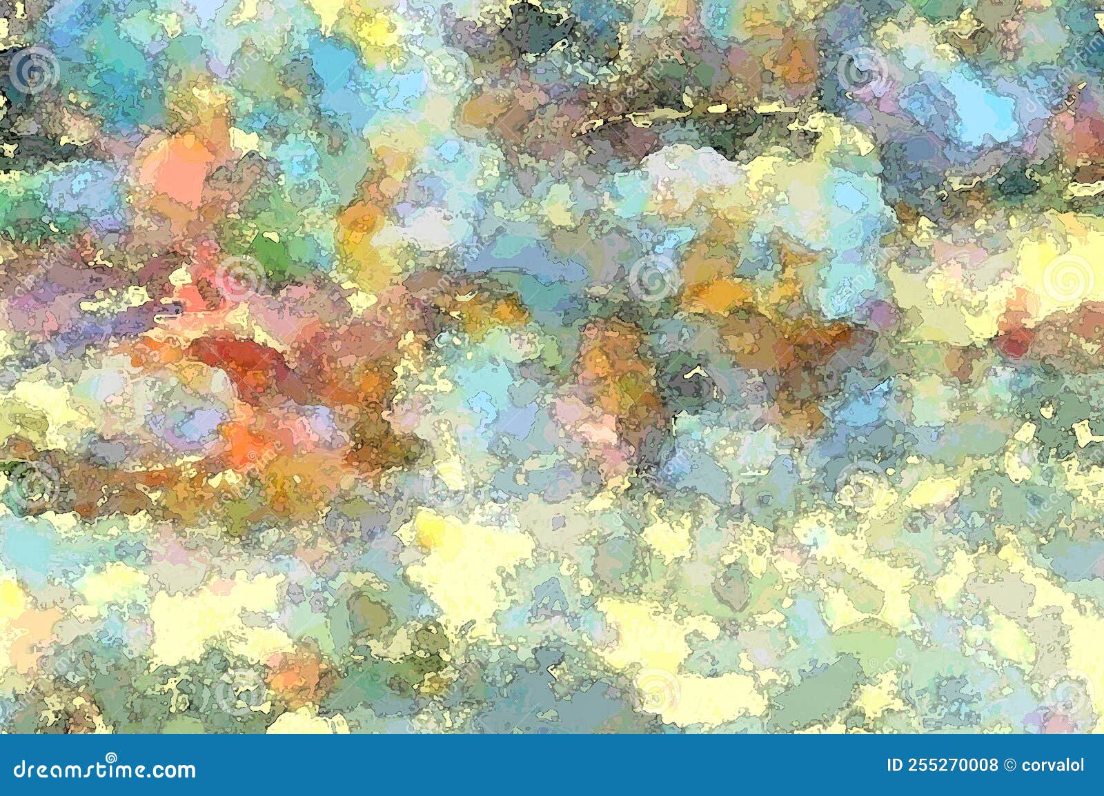 Painted Watercolor, Abstract Watercolor Background, Vector Illustration ...