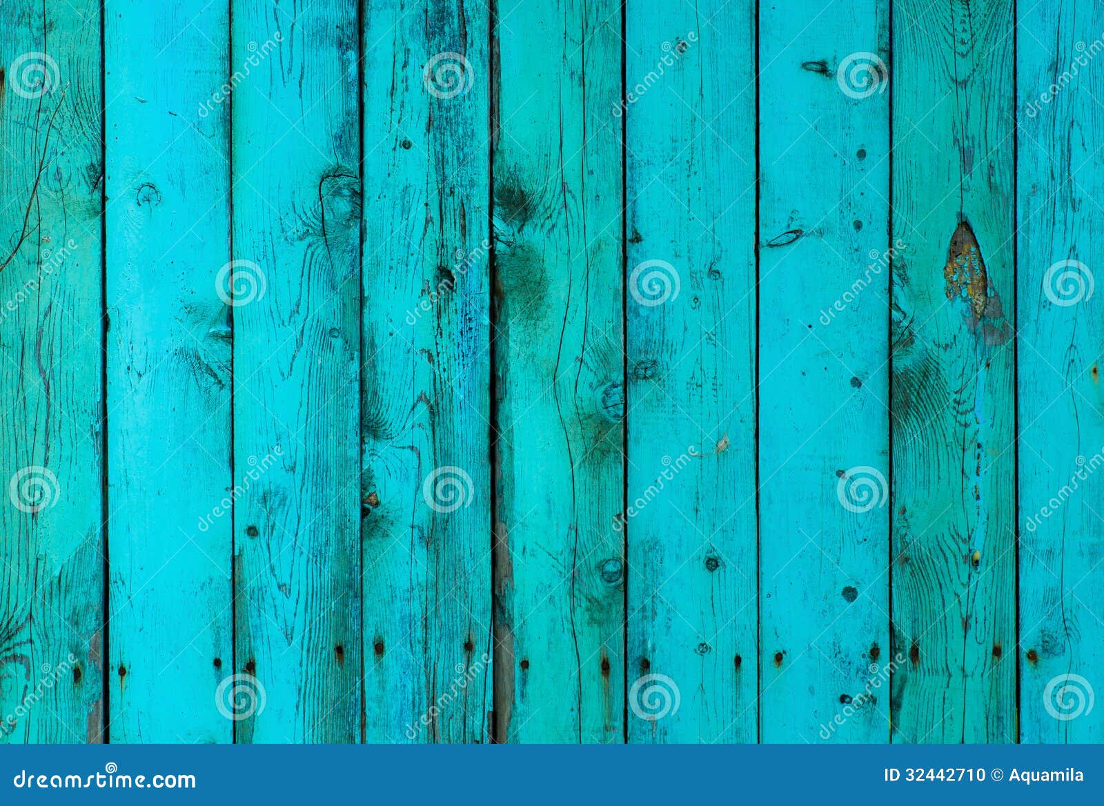 Painted Wooden Planks, Mint and Blue, Texture Background Stock Photo ...