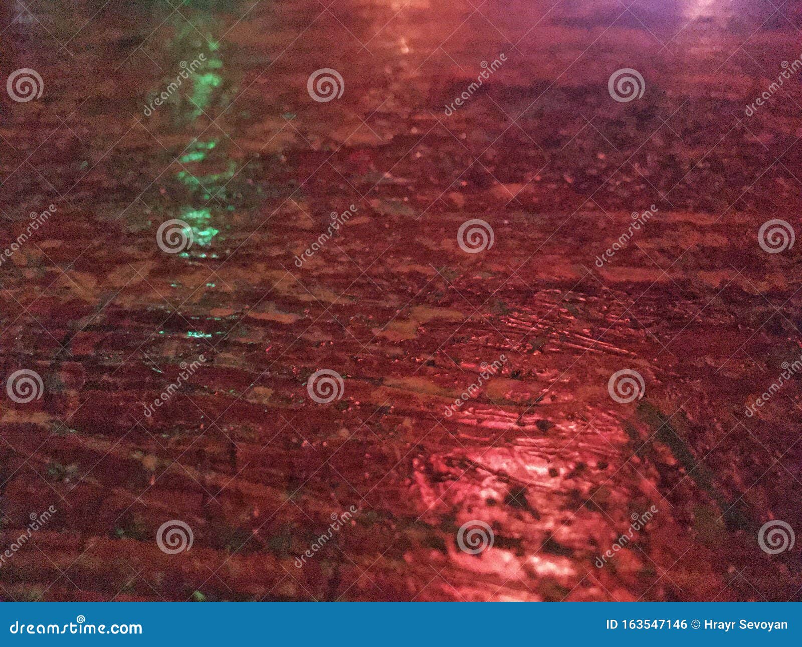 Painted Wooden Surface Texture in Reflection Various Colors are Visible ...