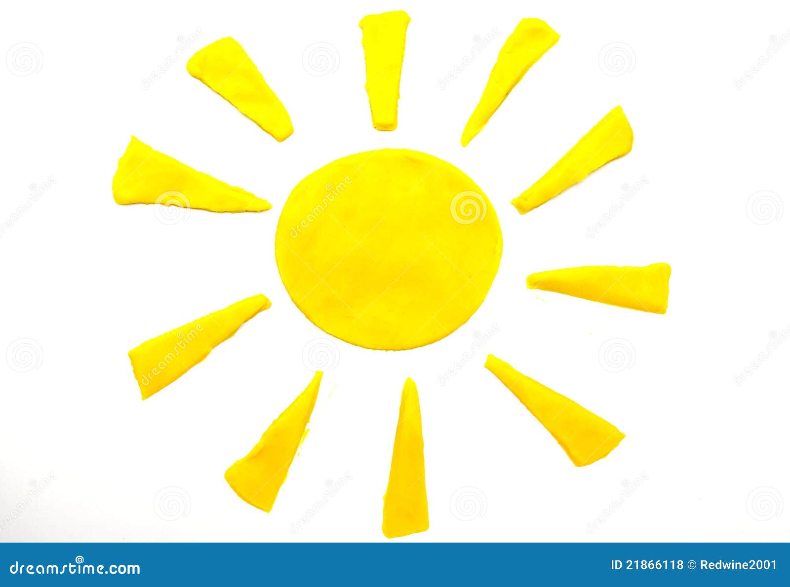 Painted Yellow Sun of Plasticine on Background Stock Photo - Image of ...