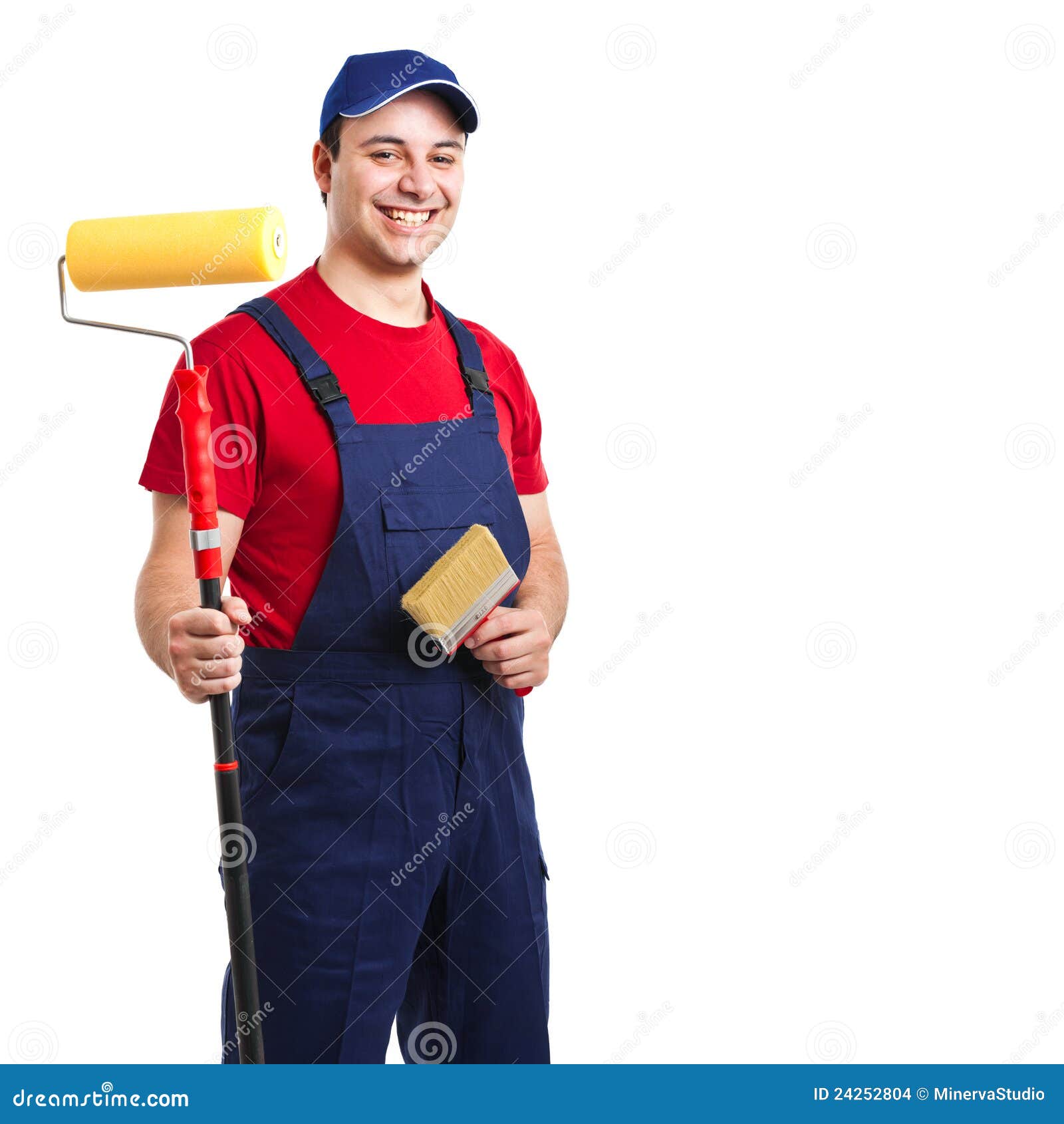 Painter stock photo. Image of working, redecoration, renovations - 24252804
