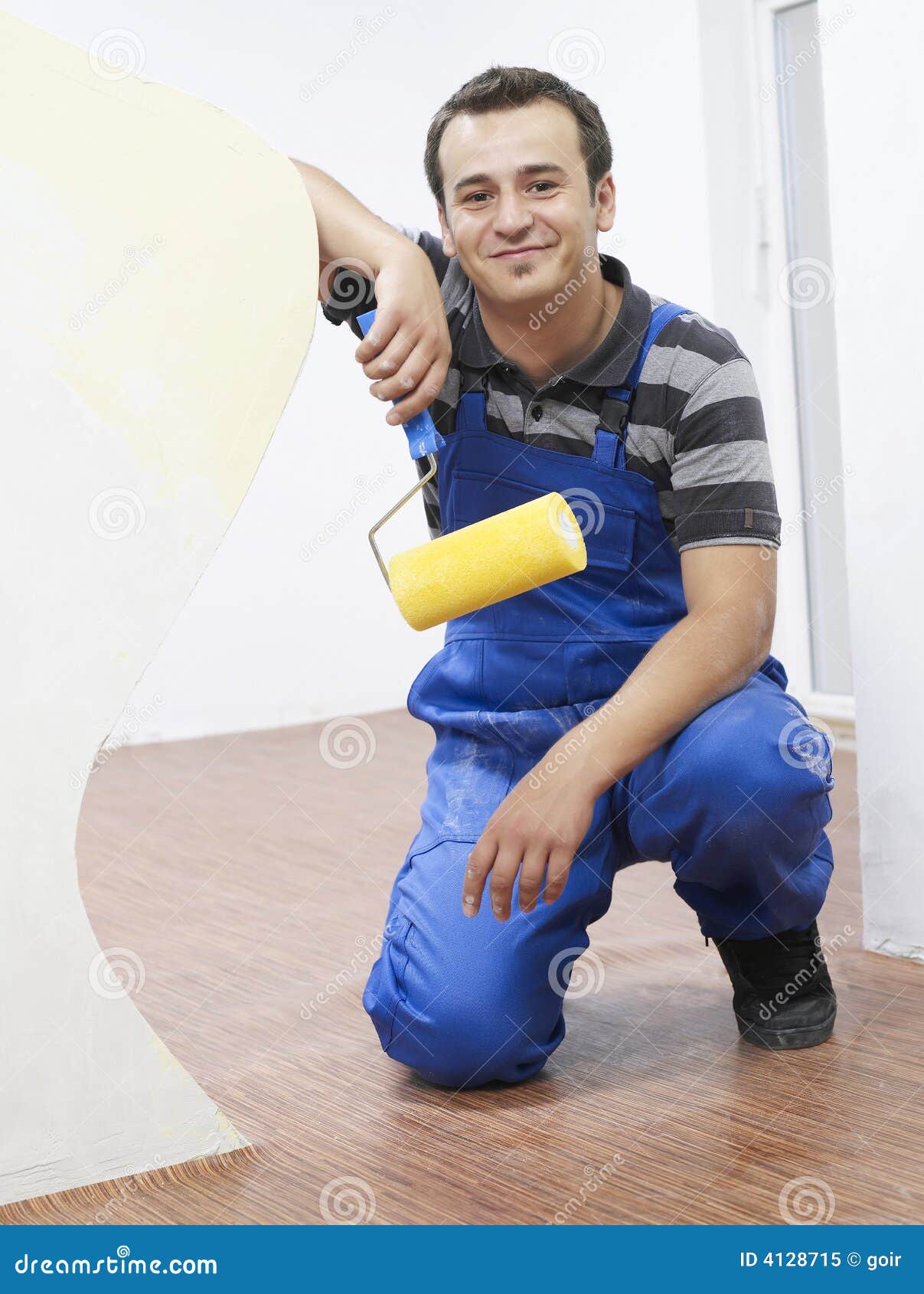 Painter stock image. Image of happy, color, clear, relax - 4128715