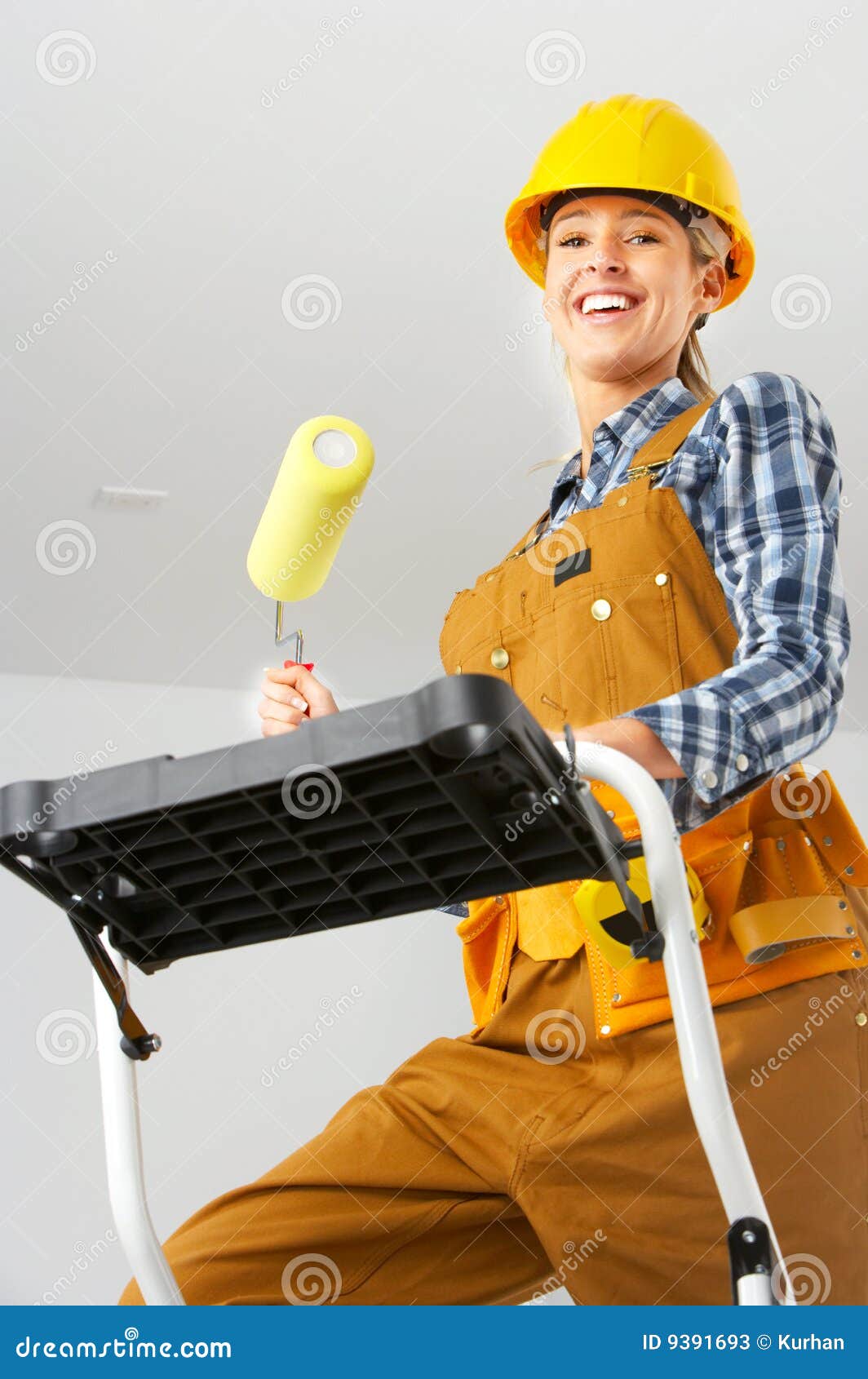 Painter stock image. Image of corporate, home, builder - 9391693