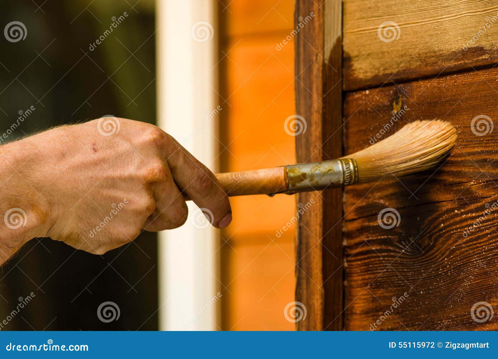 Painter Applying Paint On Wall Royalty-Free Stock Image | CartoonDealer ...