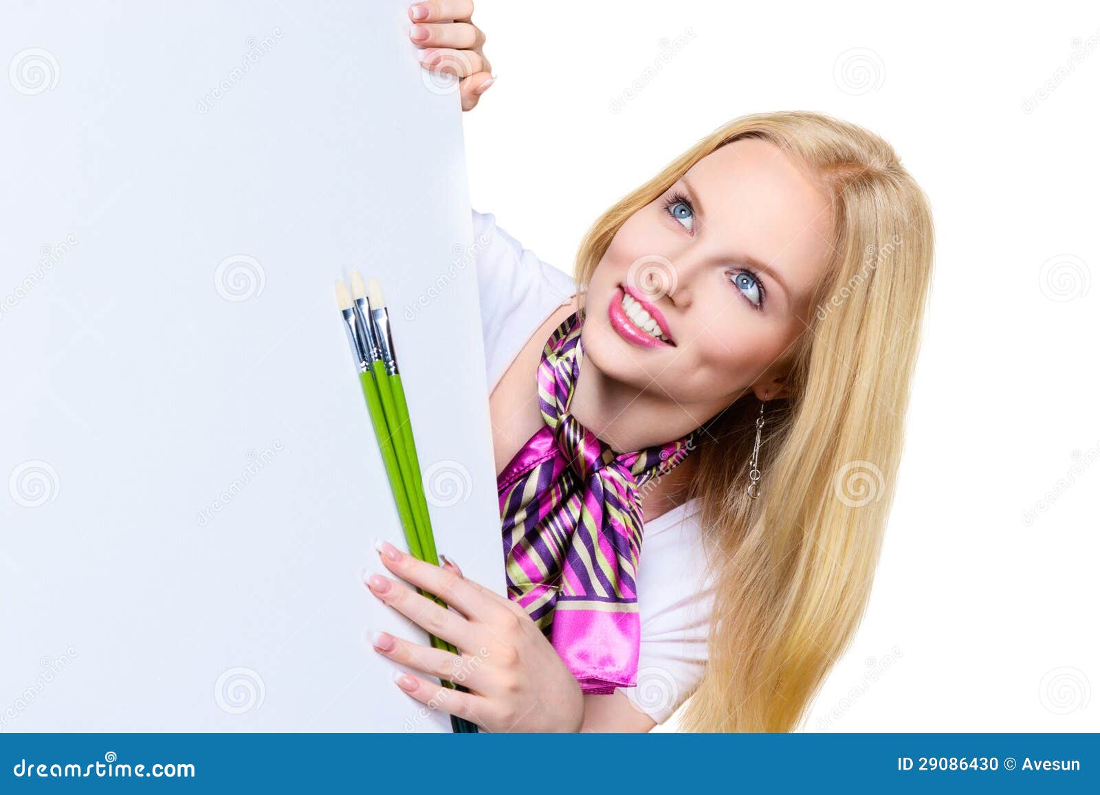 Painter artist stock photo. Image of blonde, female, beauty - 29086430