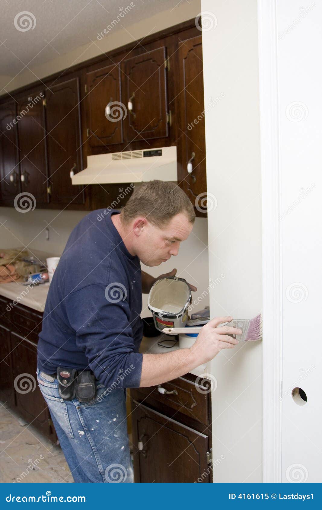 Painter Contractor stock image. Image of rural, suburbs - 4161615