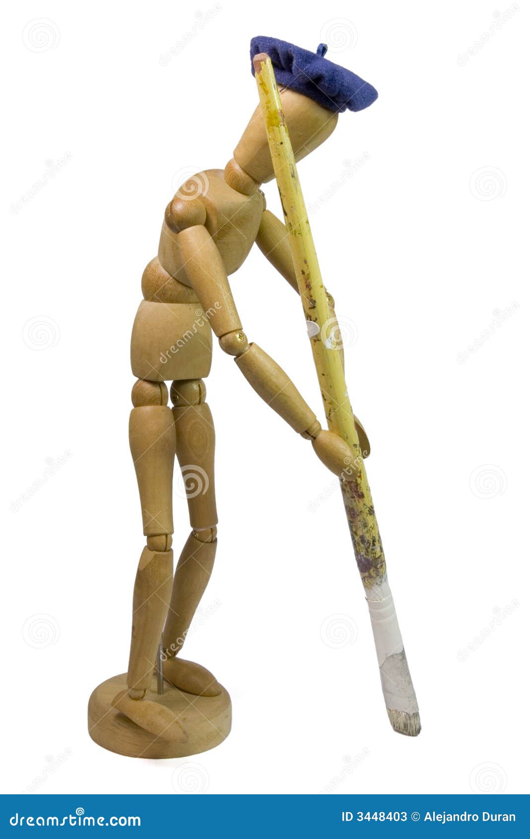 Painter dummie stock image. Image of posture, blue, figure - 3448403