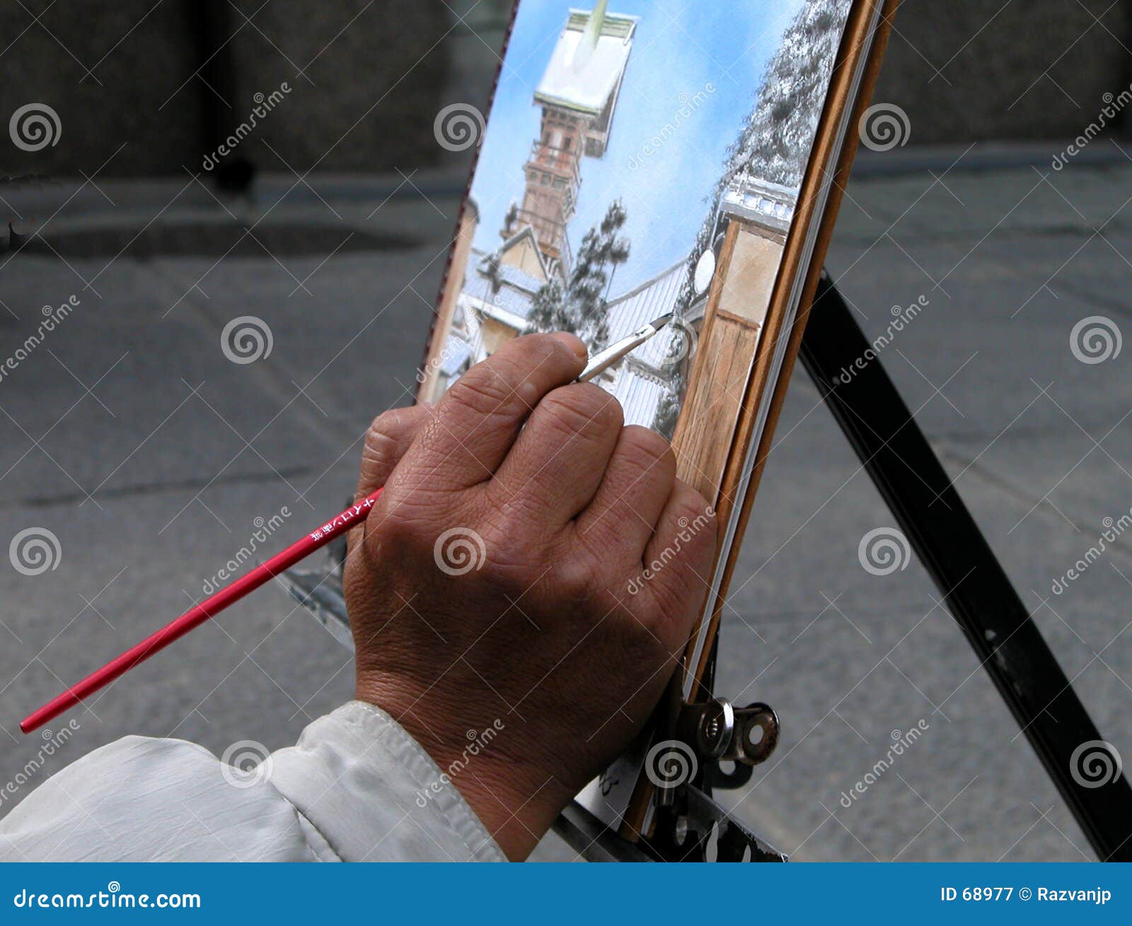 Painter hand editorial photography. Image of hand, painting - 68977