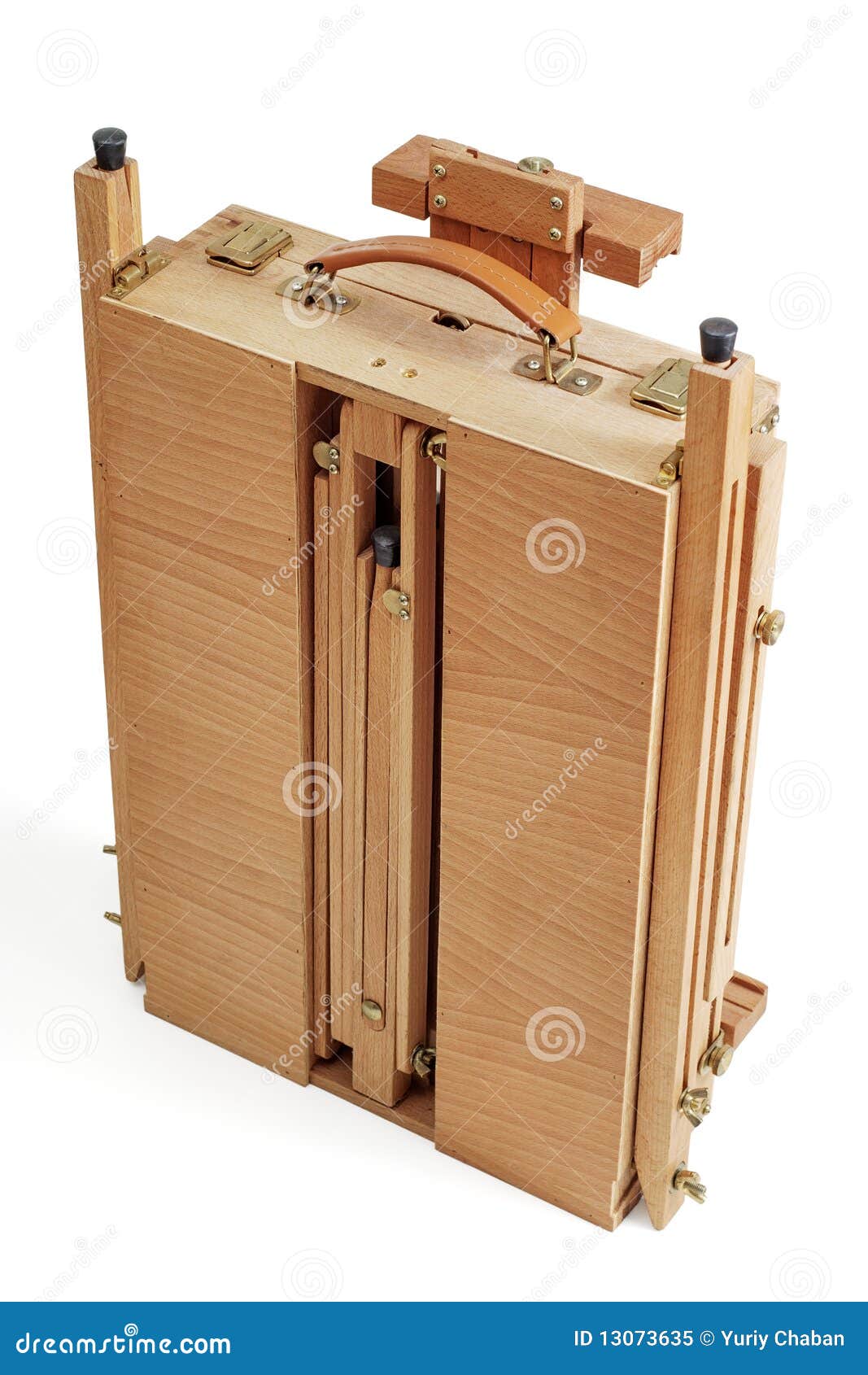 Painter s case with easel stock image. Image of outside - 13073635