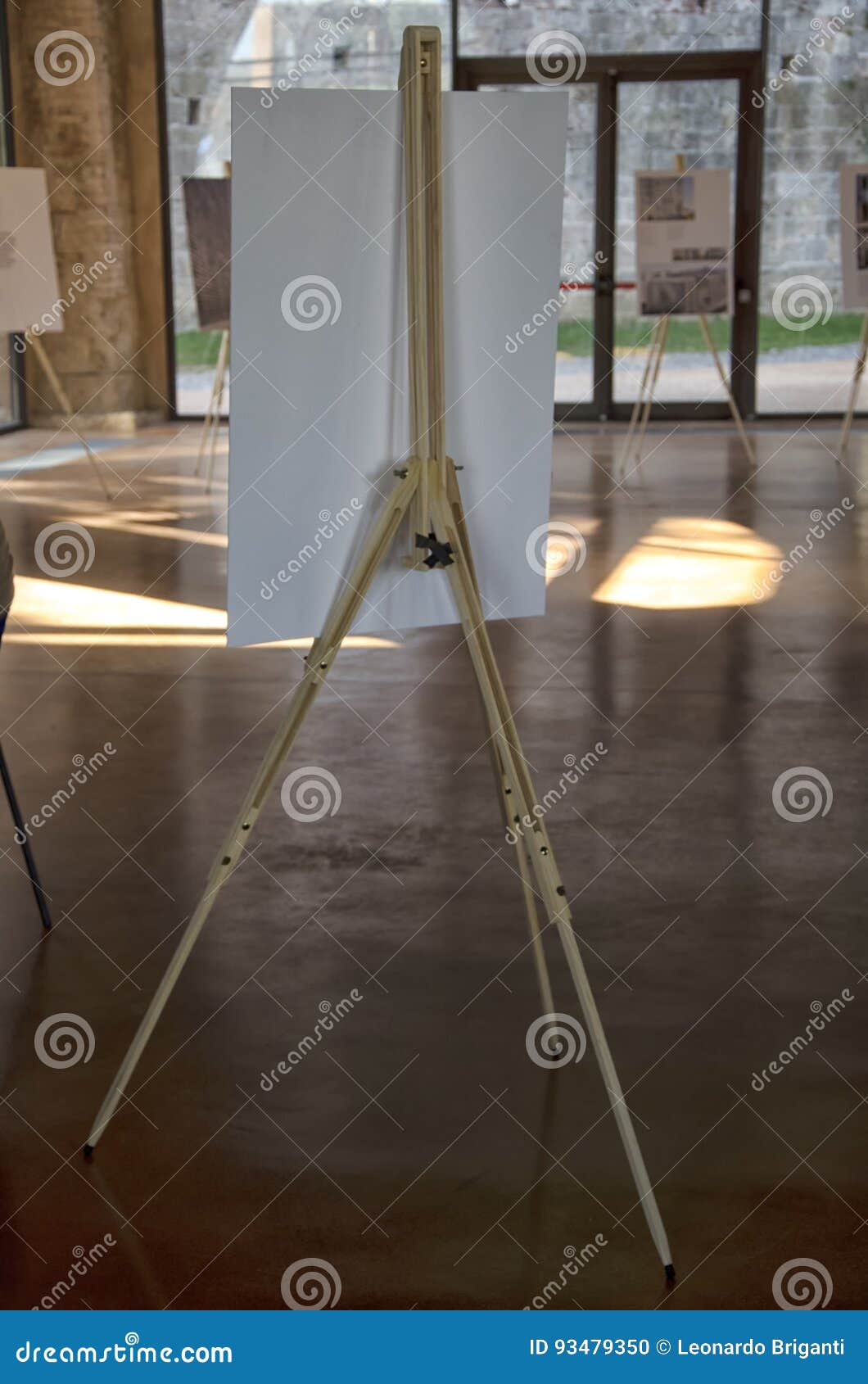 Painter`s Stand from Behind Stock Photo - Image of easel, artwork: 93479350