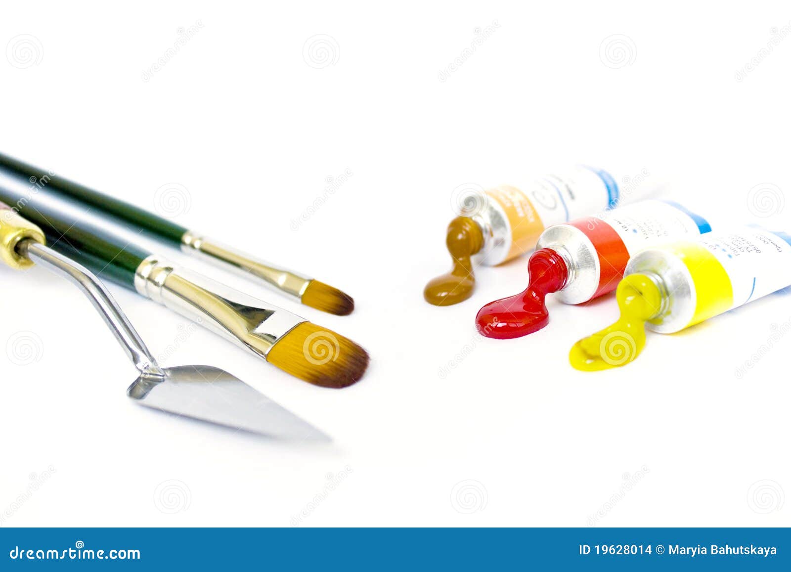 Painter tools stock photo. Image of bristles, craft, equipment - 19628014