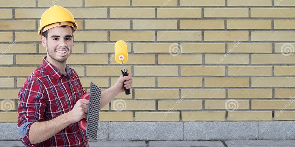 Painter with tools stock photo. Image of professionals - 94703694