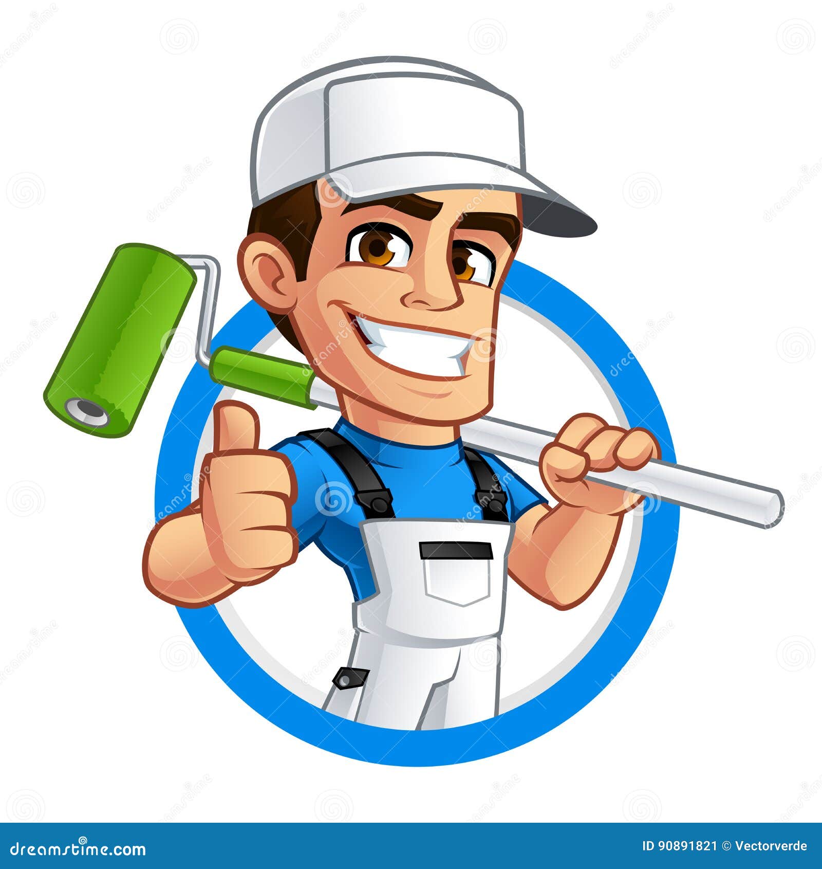 Painter Cartoon Vector | CartoonDealer.com #31373697