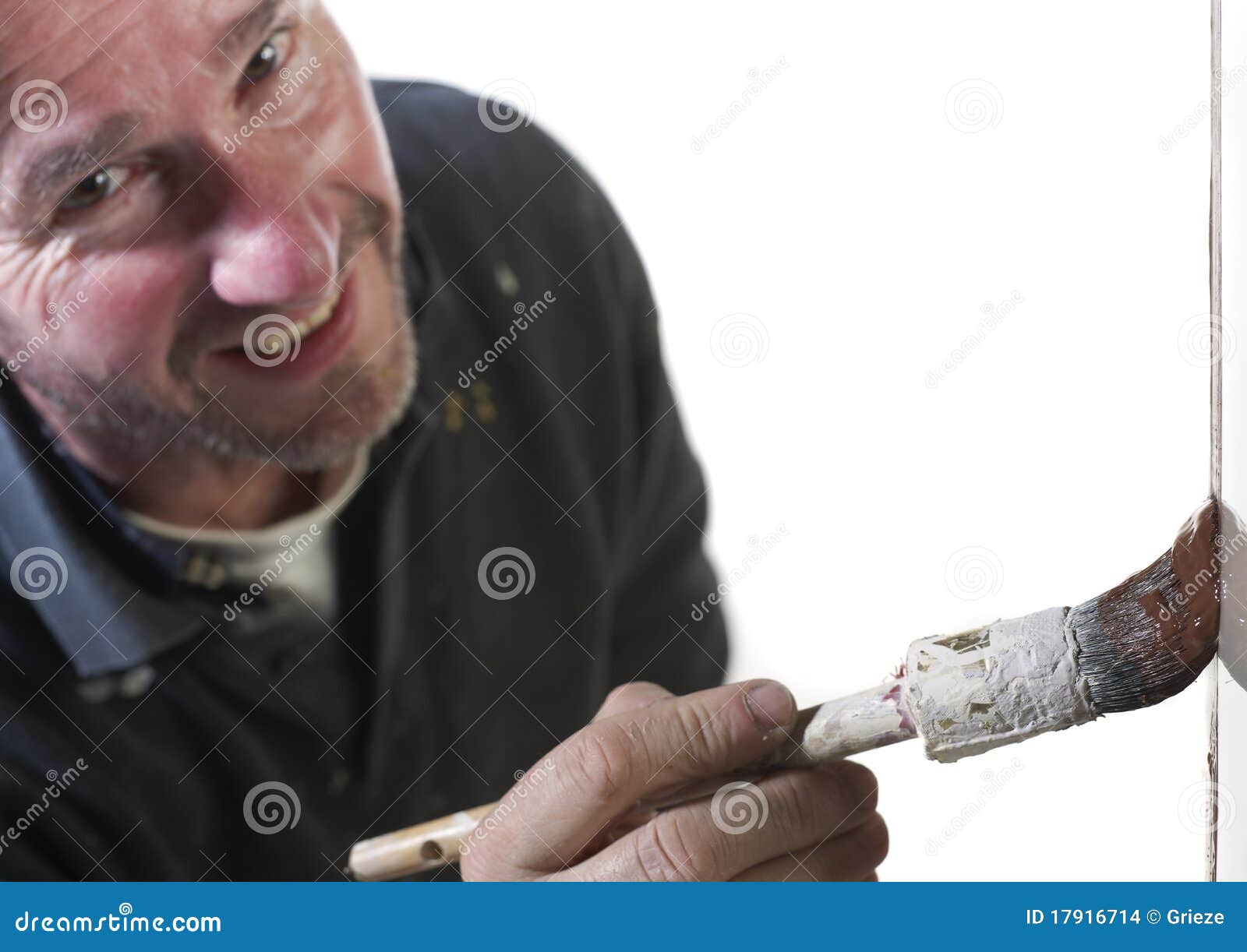 Painter at work stock photo. Image of paint, worker, adult - 17916714