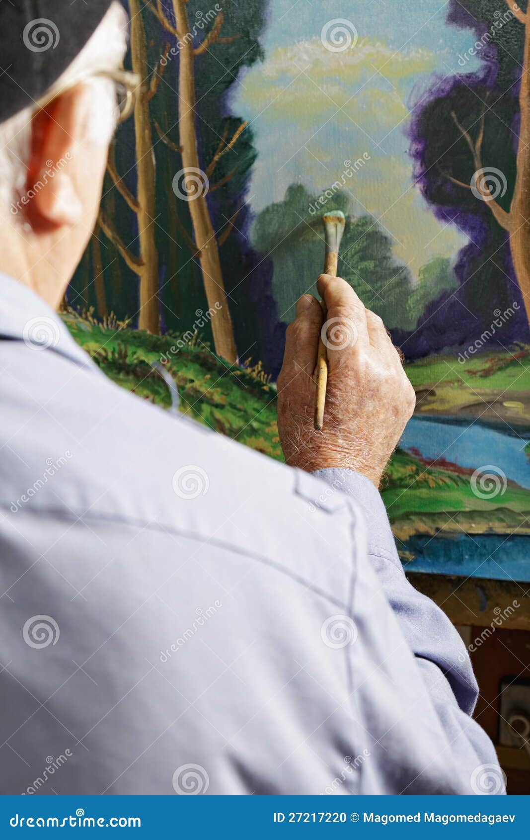 Painter at work stock photo. Image of painter, artist - 27217220